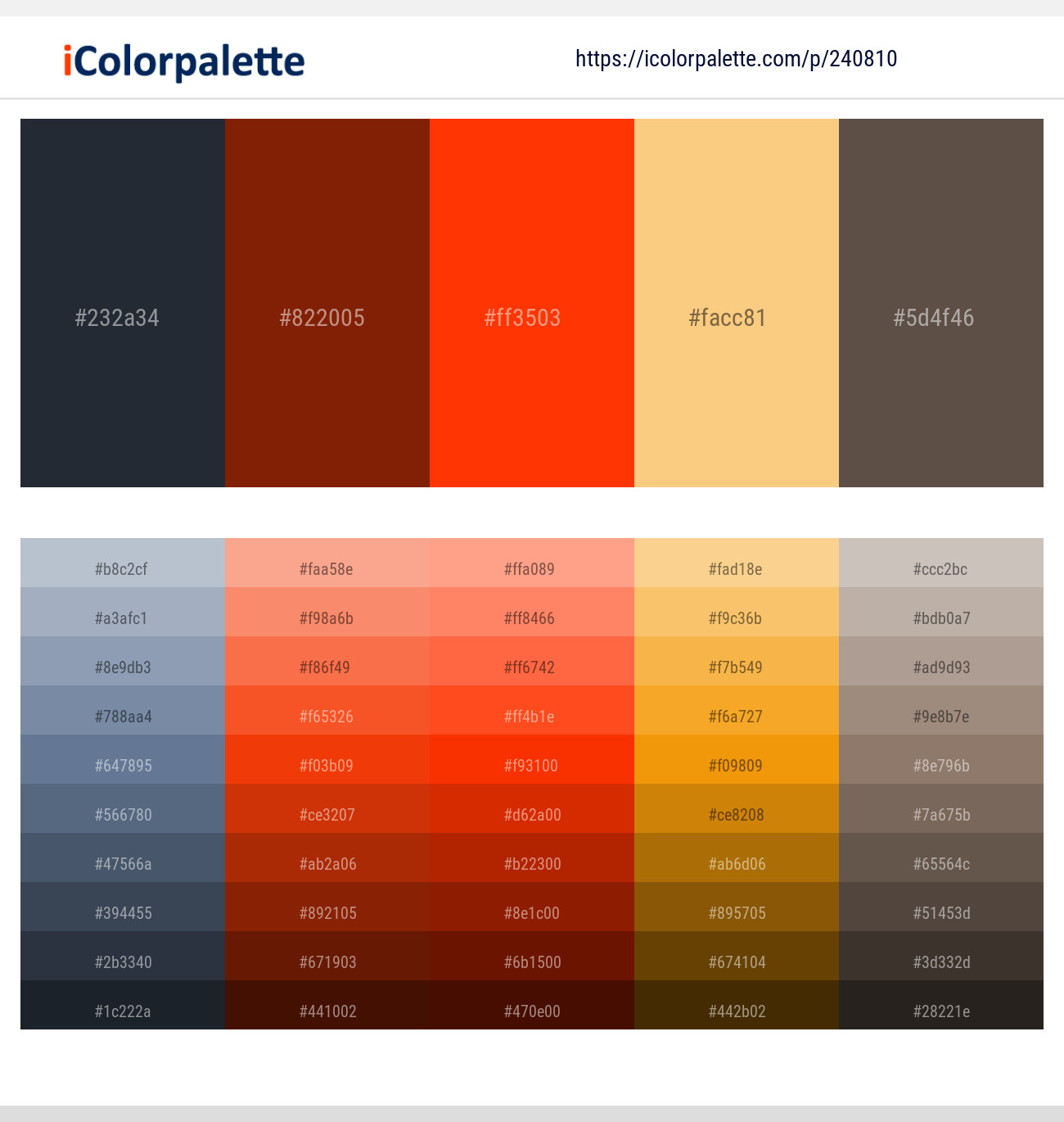 50 Red color palettes | Curated collection of Color Palettes