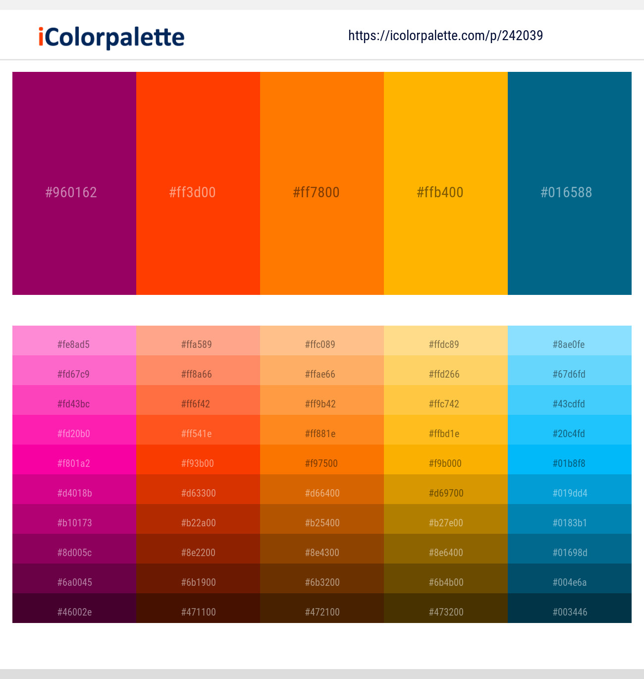 50 Red color palettes | Curated collection of Color Palettes