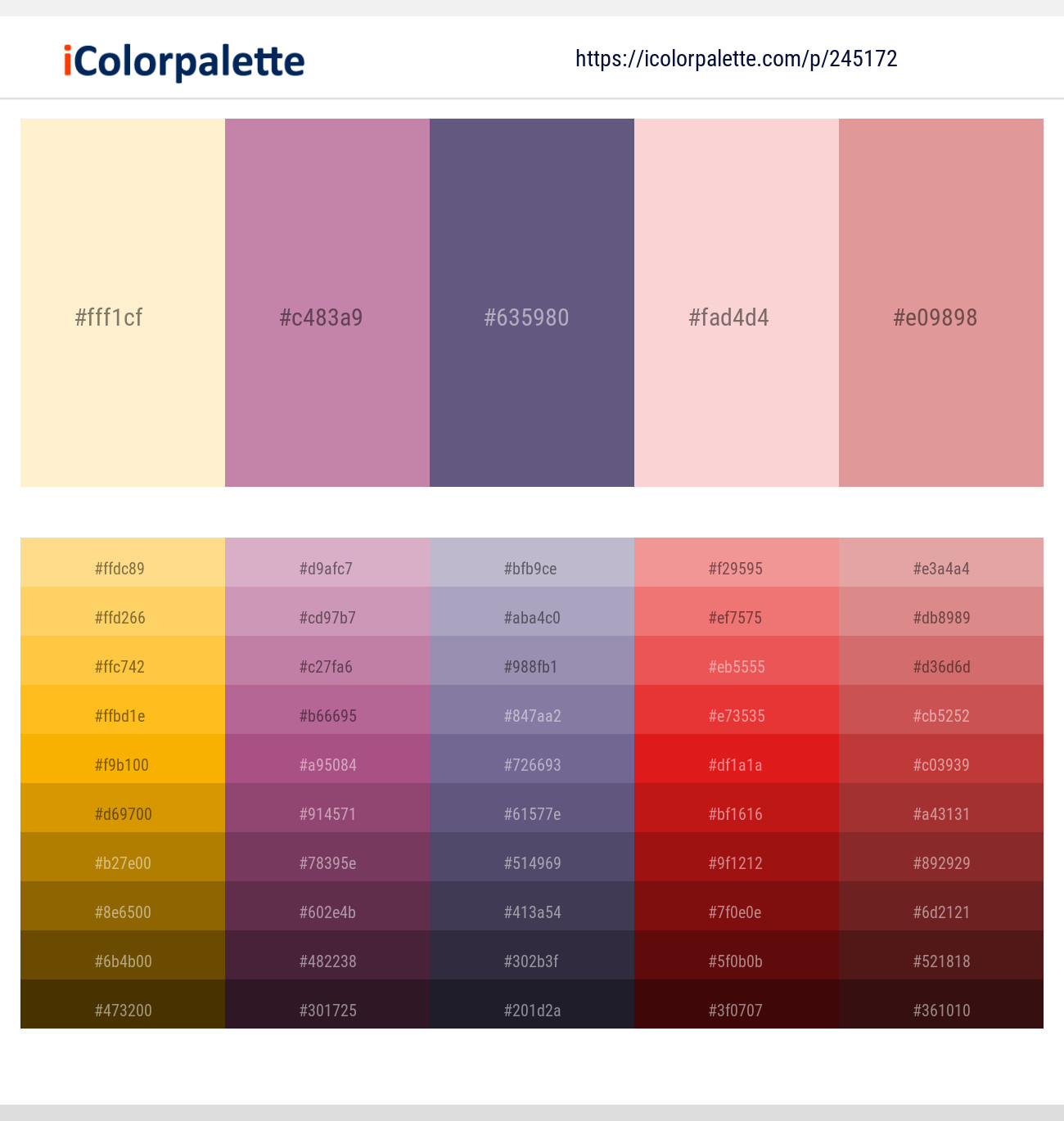 5 Latest Color Schemes with Papaya Whip And Antique White Color tone ...