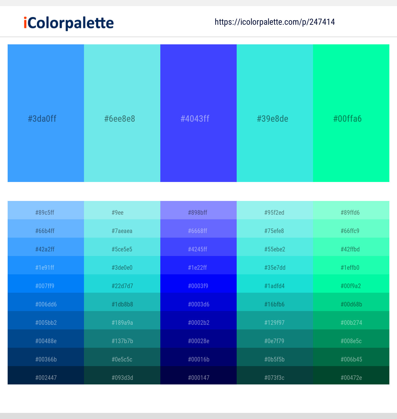 89 Blue Color Palettes | Curated collection of Color Palettes