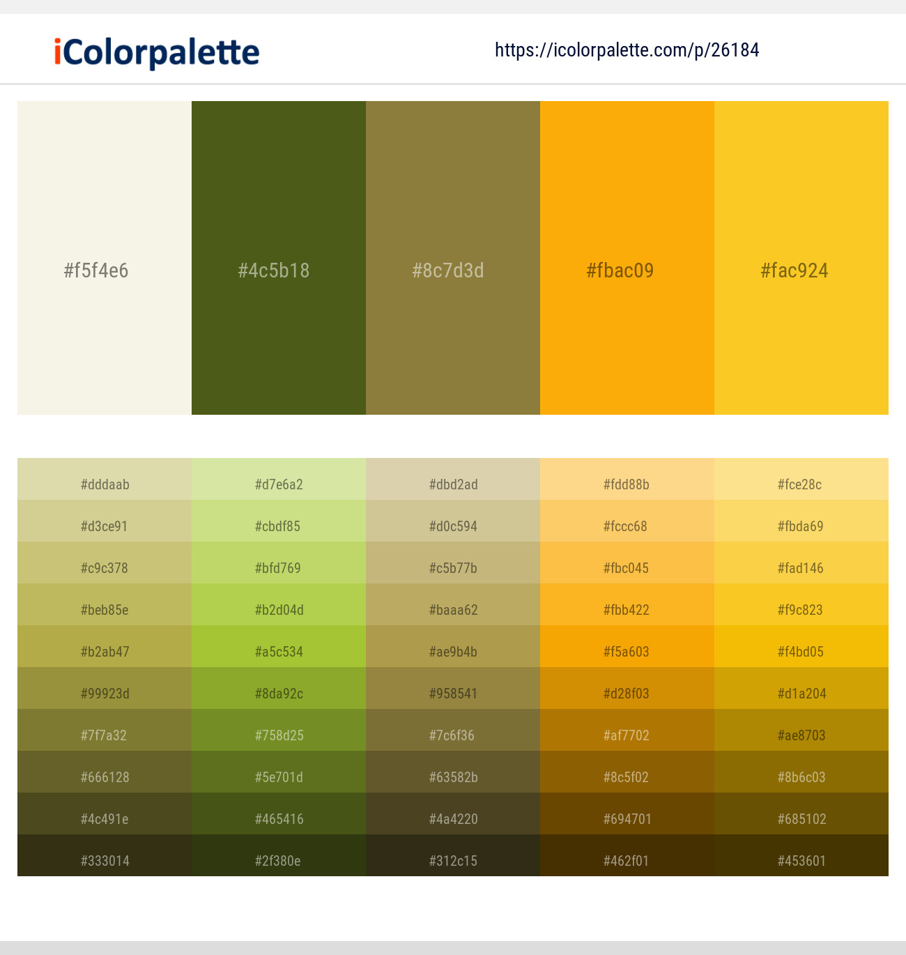 1 Latest Color Schemes with Yellow Sea And Lightning Yellow Color tone ...