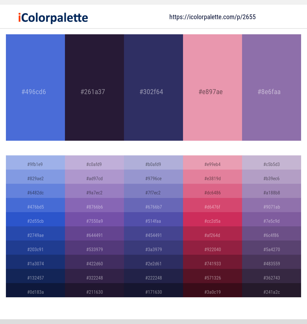 1 Latest Color Schemes with Royal Blue And Revolver Color tone ...