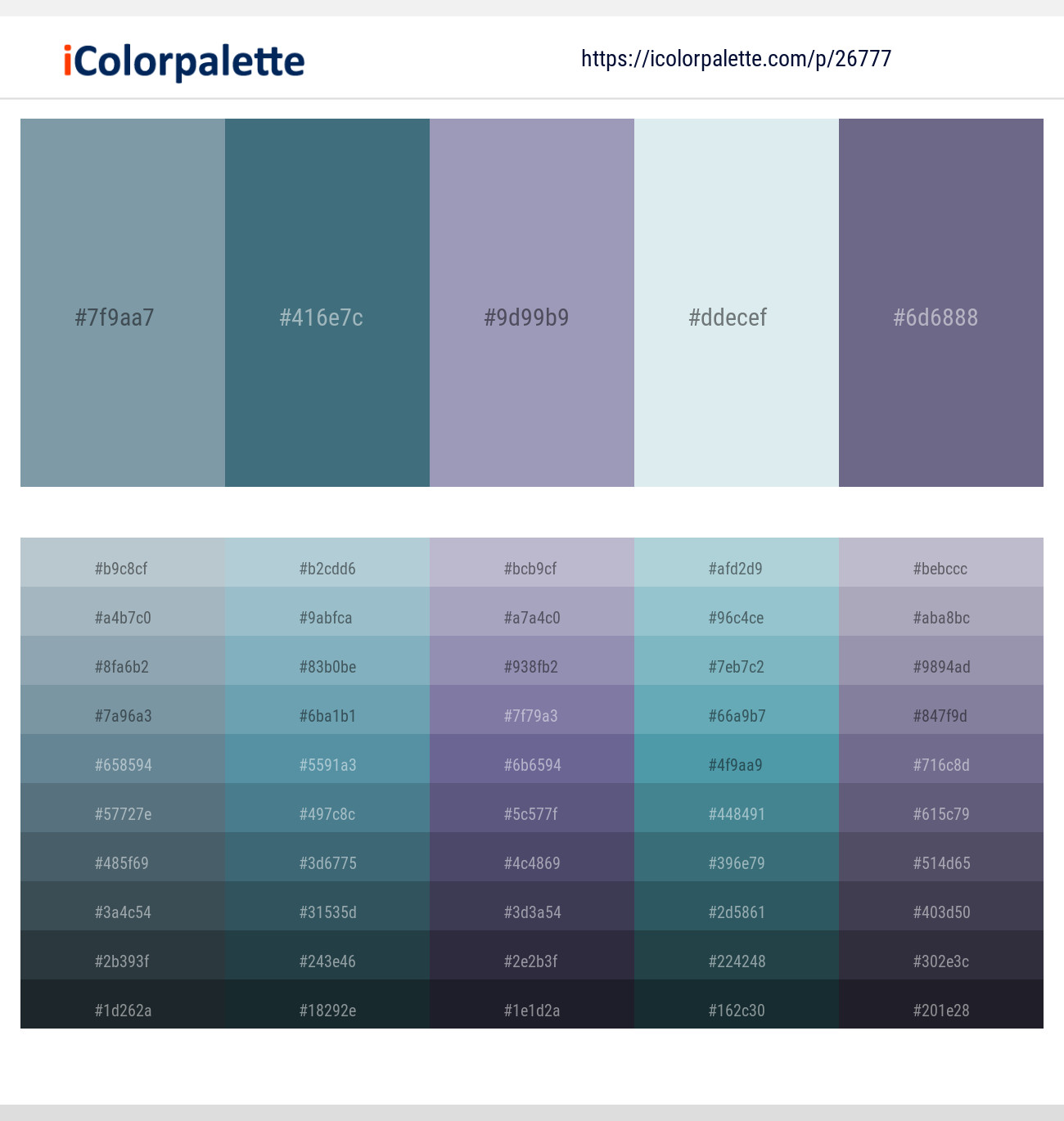 1 Latest Color Schemes with Gumbo And Amethyst Smoke Color tone ...