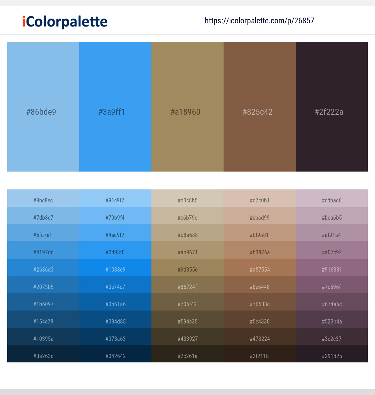 3 Latest Color Schemes with Picton Blue And Thunder Color tone ...