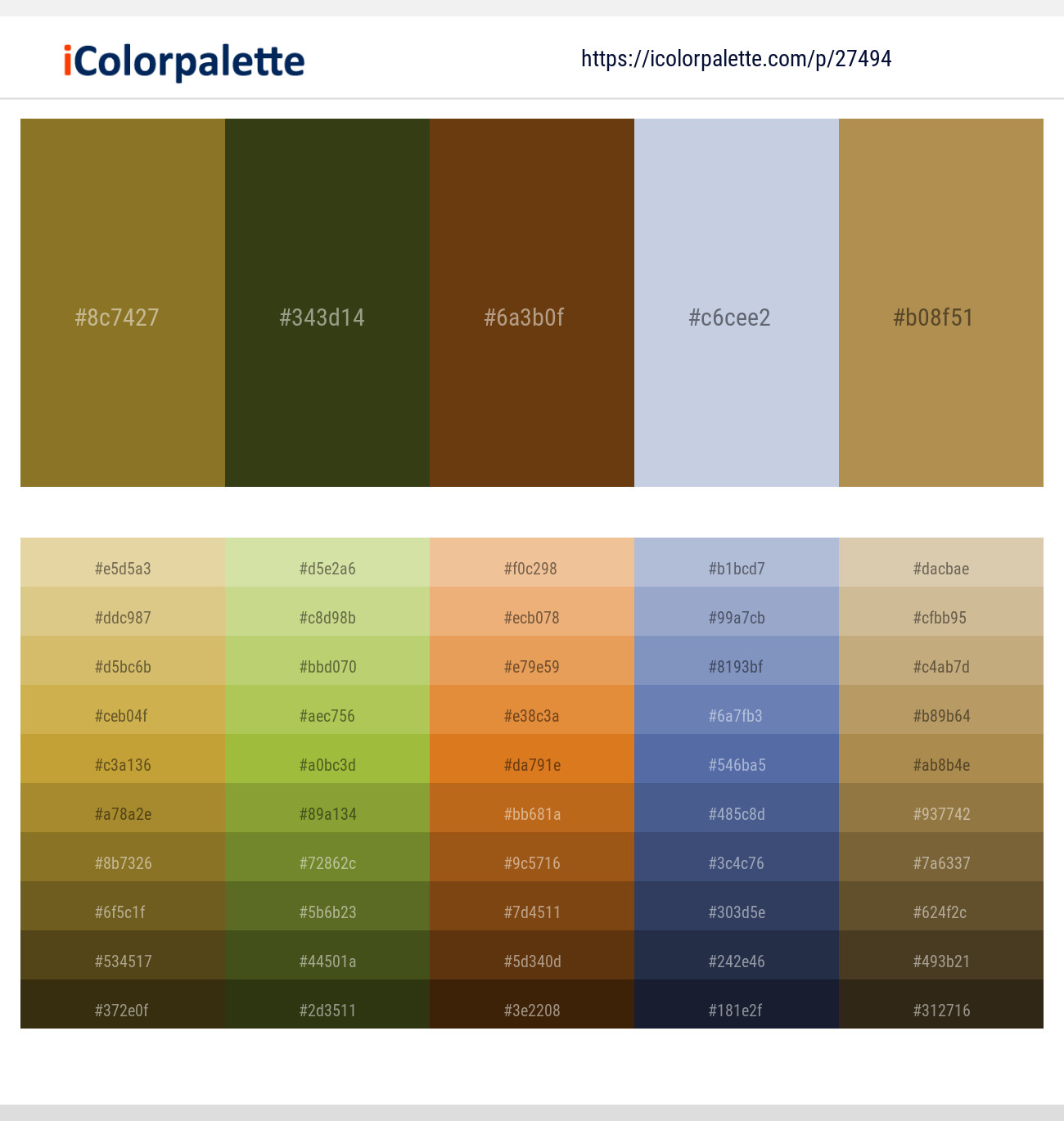 1 Latest Color Schemes with Raw Umber And Driftwood Color tone ...
