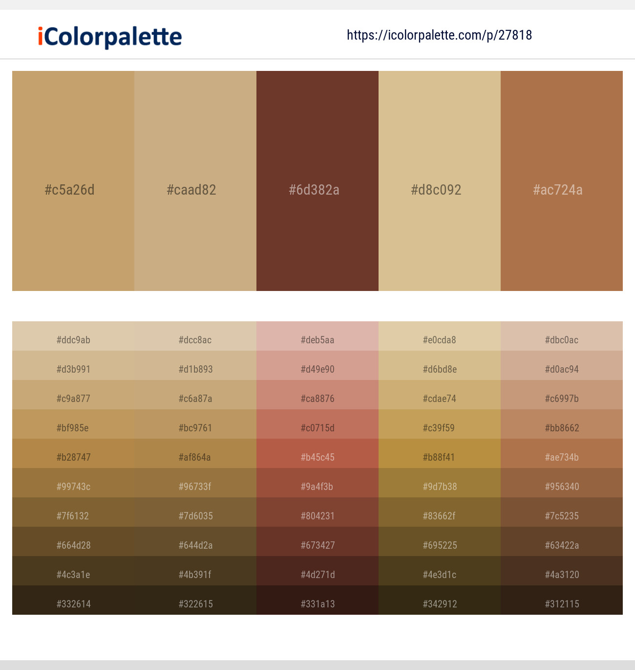 Twine – Sorrell Brown – Irish Coffee – Straw – Santa Fe Color scheme ...