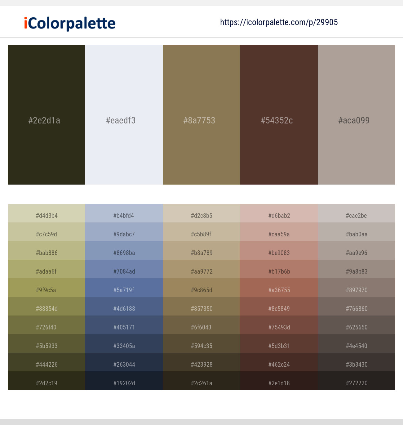 1 Latest Color Schemes with Birch And Mystic Color tone combinations ...