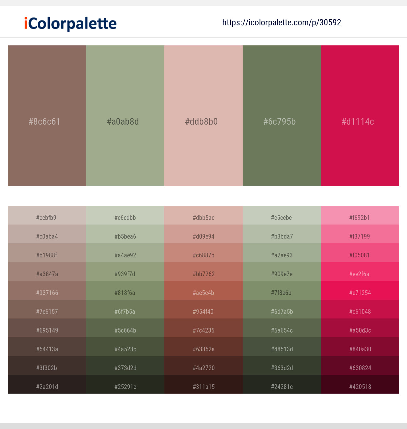 1 Latest Color Schemes with Cement And Cavern Pink Color tone ...