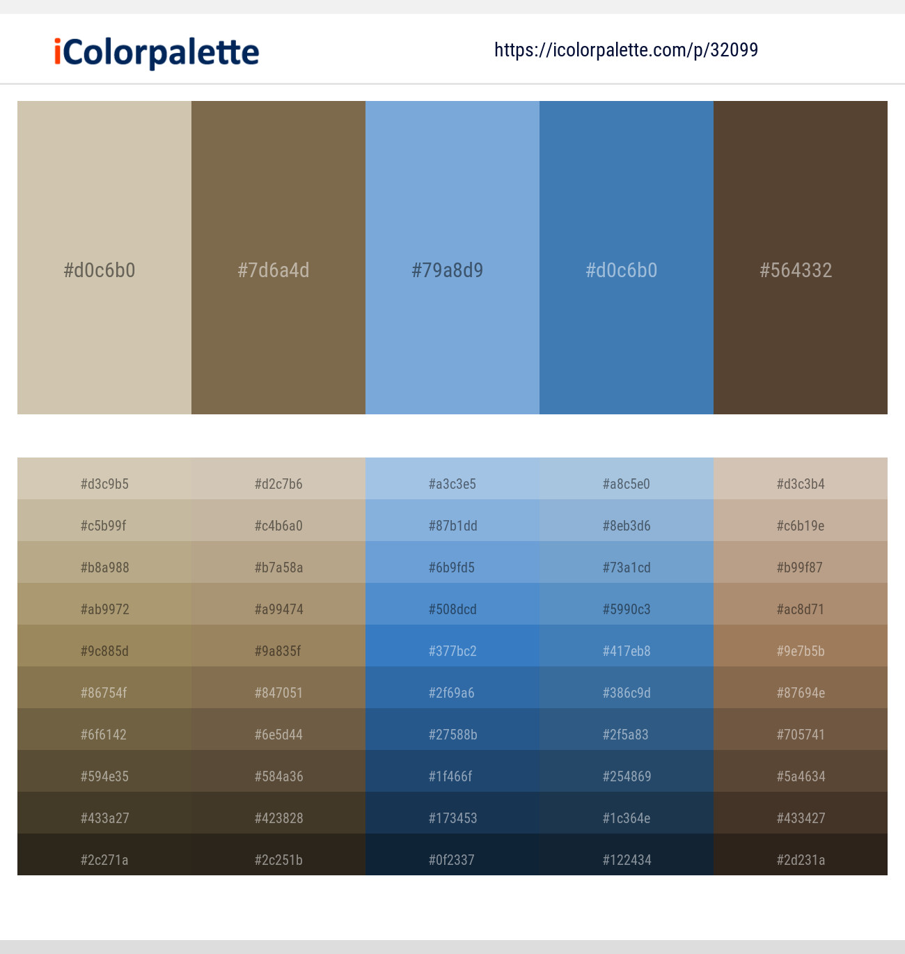2 Latest Color Schemes with Soft Amber And Steel Blue Color tone ...