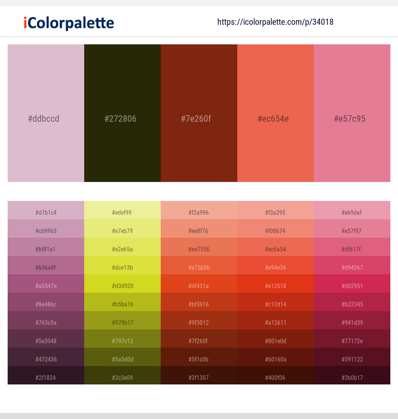 1 Latest Color Schemes with Pink Flare And Pueblo Color tone ...
