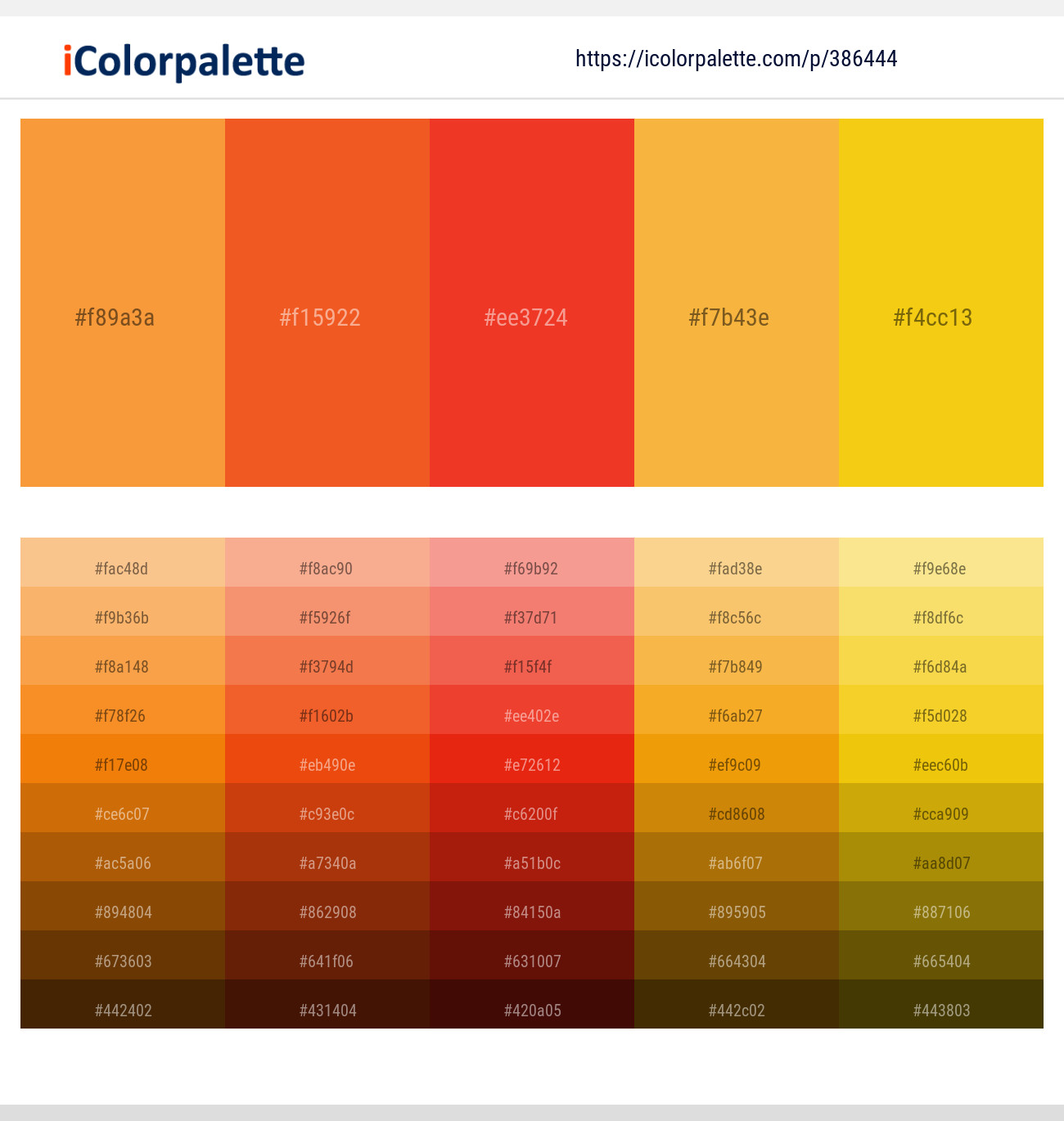 50 Red color palettes | Curated collection of Color Palettes