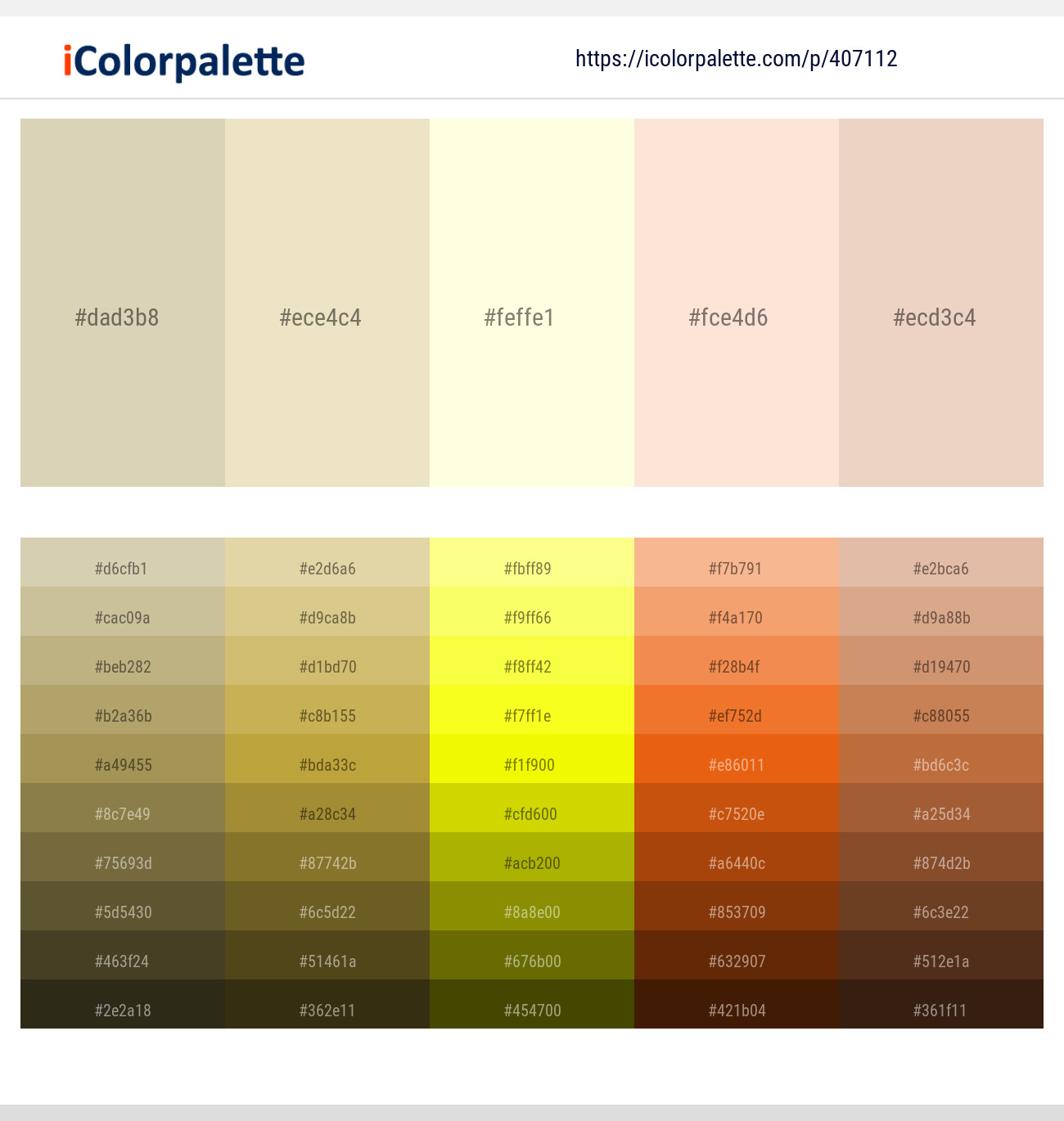 21 Latest Color Schemes with Light Yellow And Beige Color tone ...