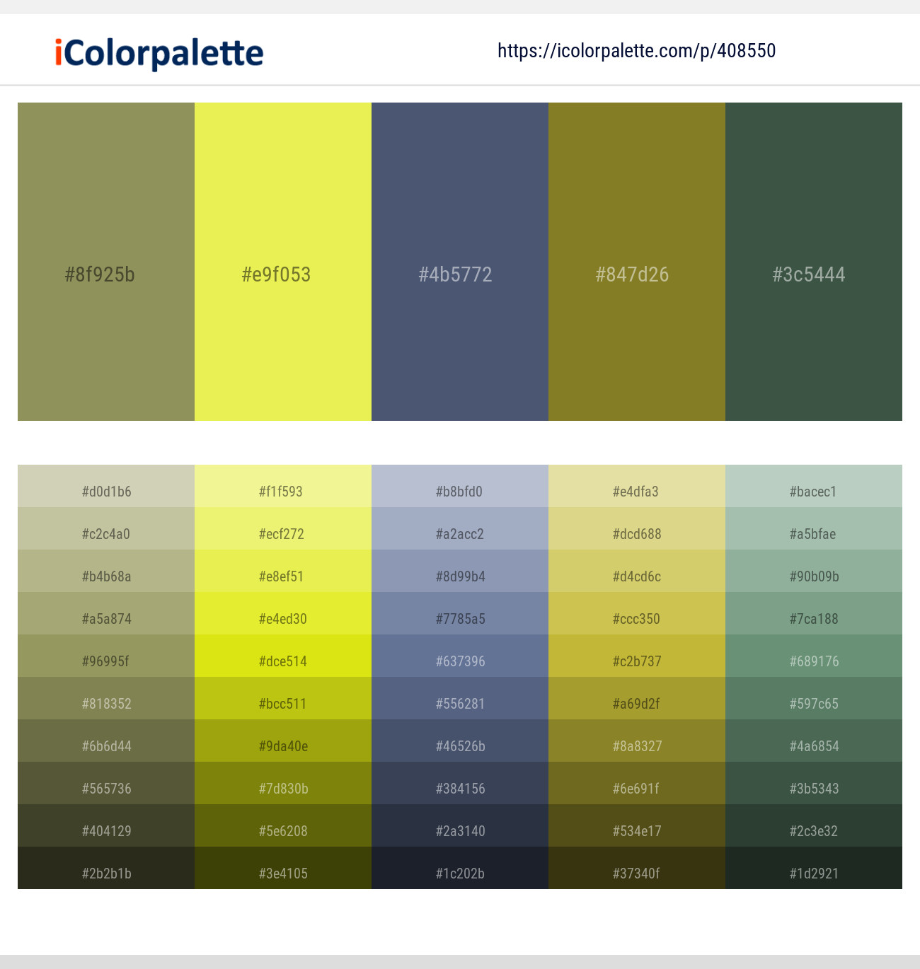 670+ Latest Color Schemes with Olive Drab And Dark Slate Gray Color ...