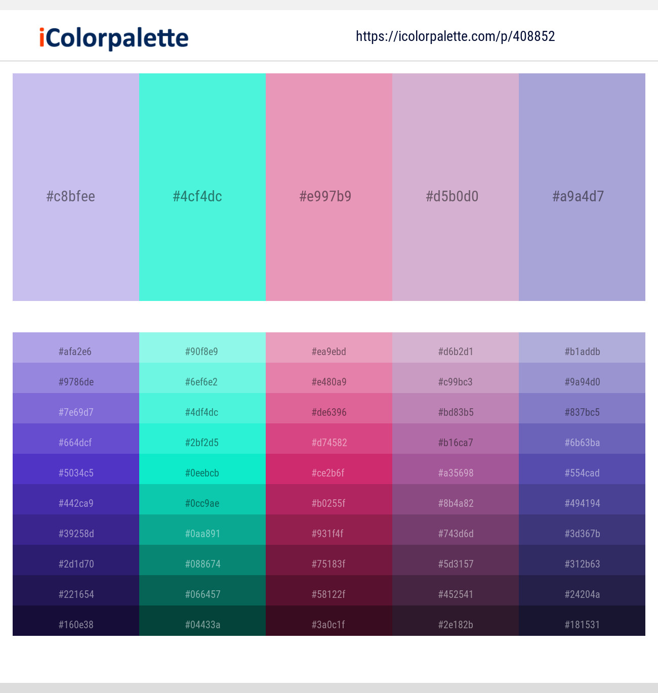 16 Latest Color Schemes with Turquoise And Thistle Color tone ...