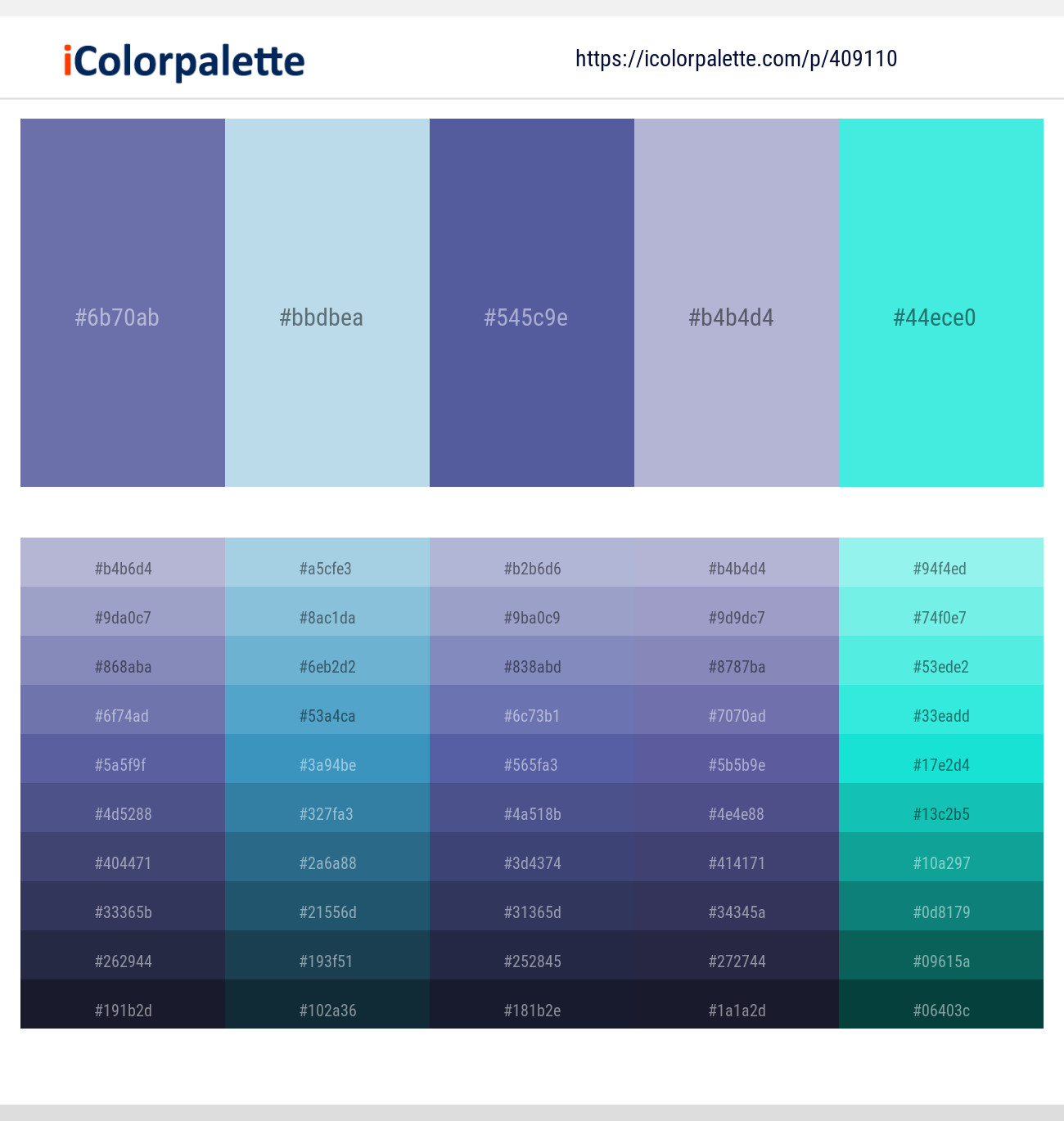 13+ Light Blue And Turquoise Color Palettes & Gradient Ideas ...
