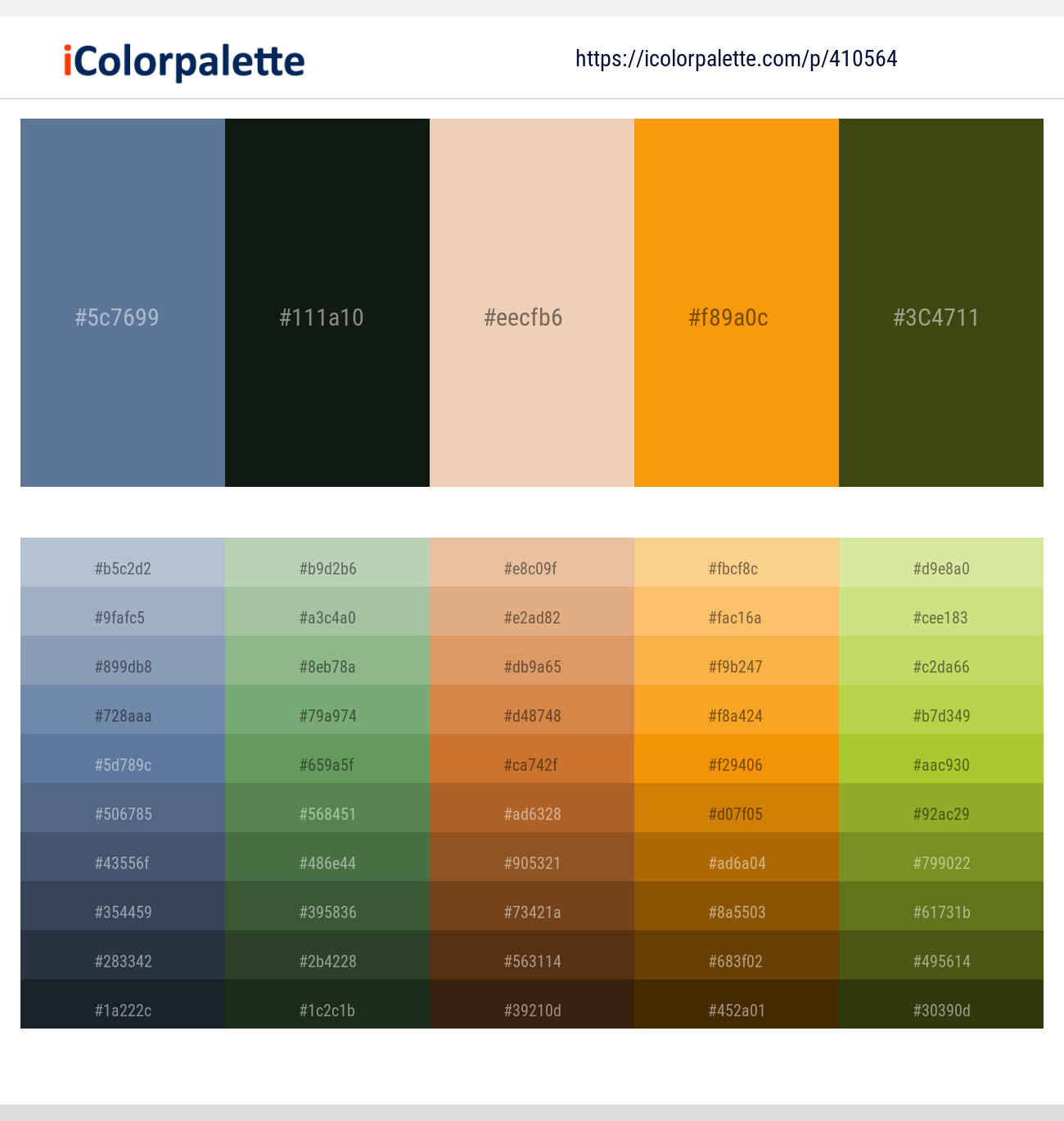 Waikawa Gray – Hunter Green – Desert Sand – California – Clover Color ...