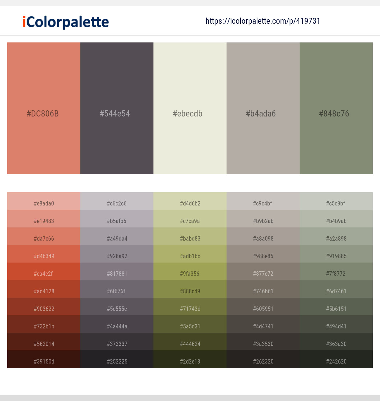1000+ Latest Color Schemes with Battleship Gray Color tone combinations ...