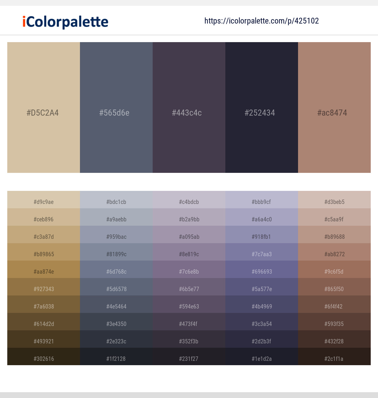 182156 Color Palettes | iColorpalette