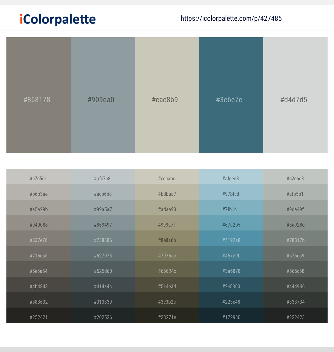 780+ Latest Color Schemes with Gray And Light Gray Color tone ...