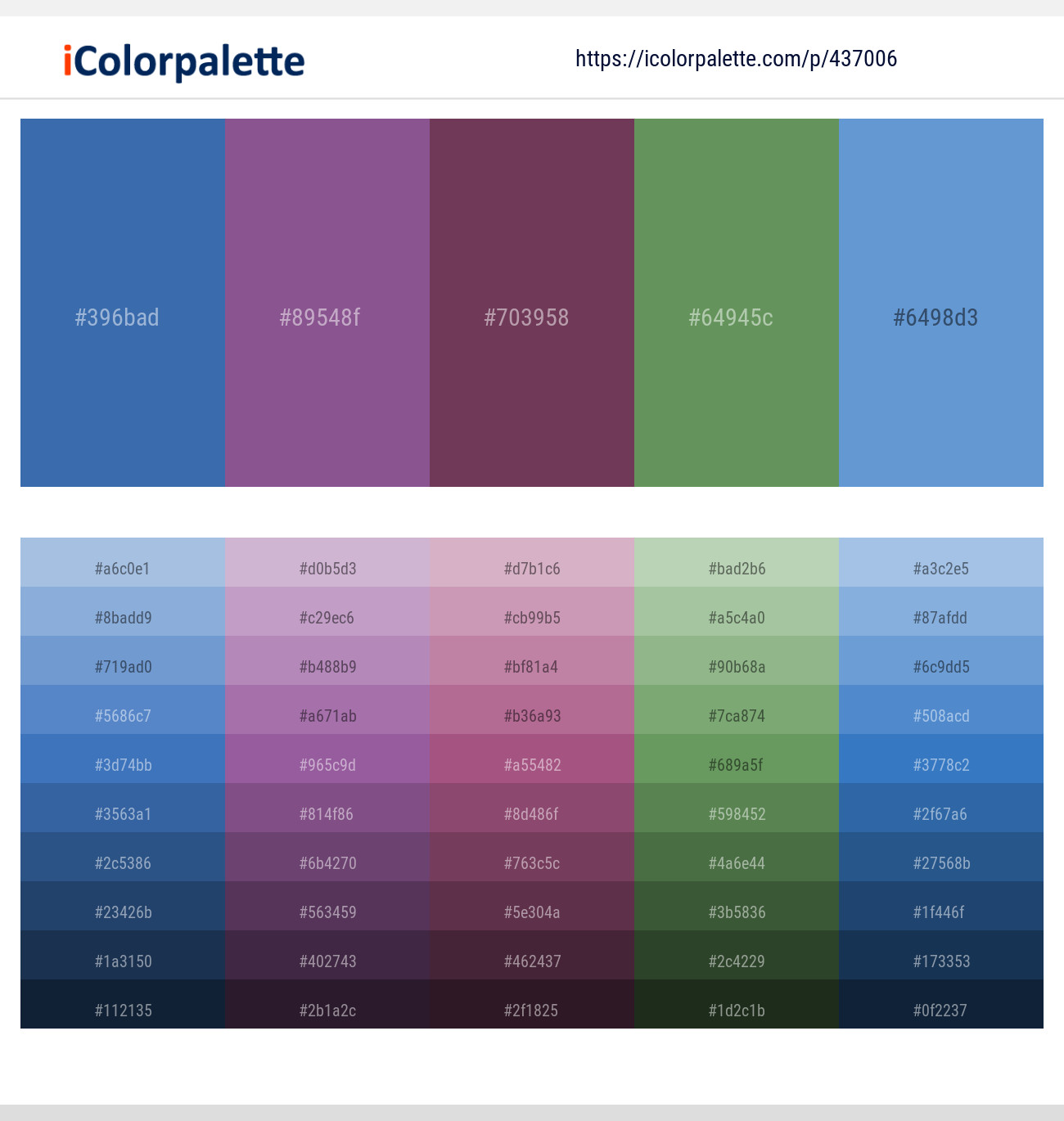 Azure – Trendy Pink – Cosmic – Highland – Danube Color scheme ...