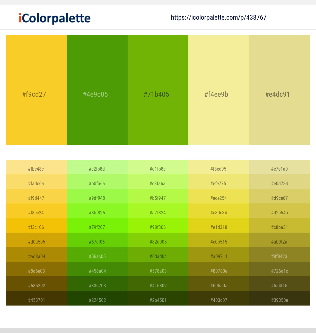 34 Yellow Color Schemes | Curated collection of Color Palettes