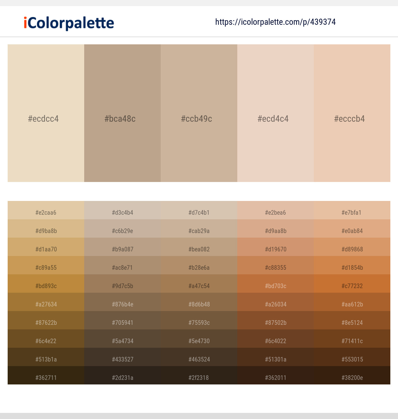 Almond – Indian Khaki – Rodeo Dust – Almond – Just Right Color scheme ...