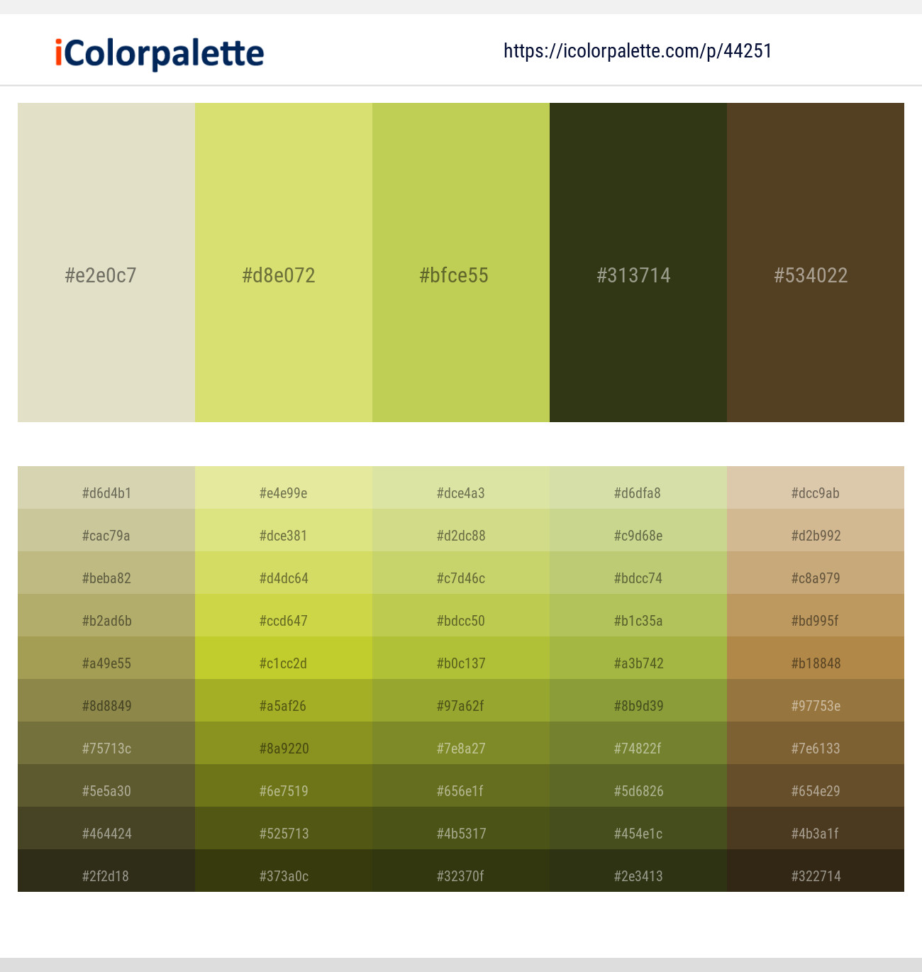1 Latest Color Schemes with Yellow Green And Irish Coffee Color tone ...