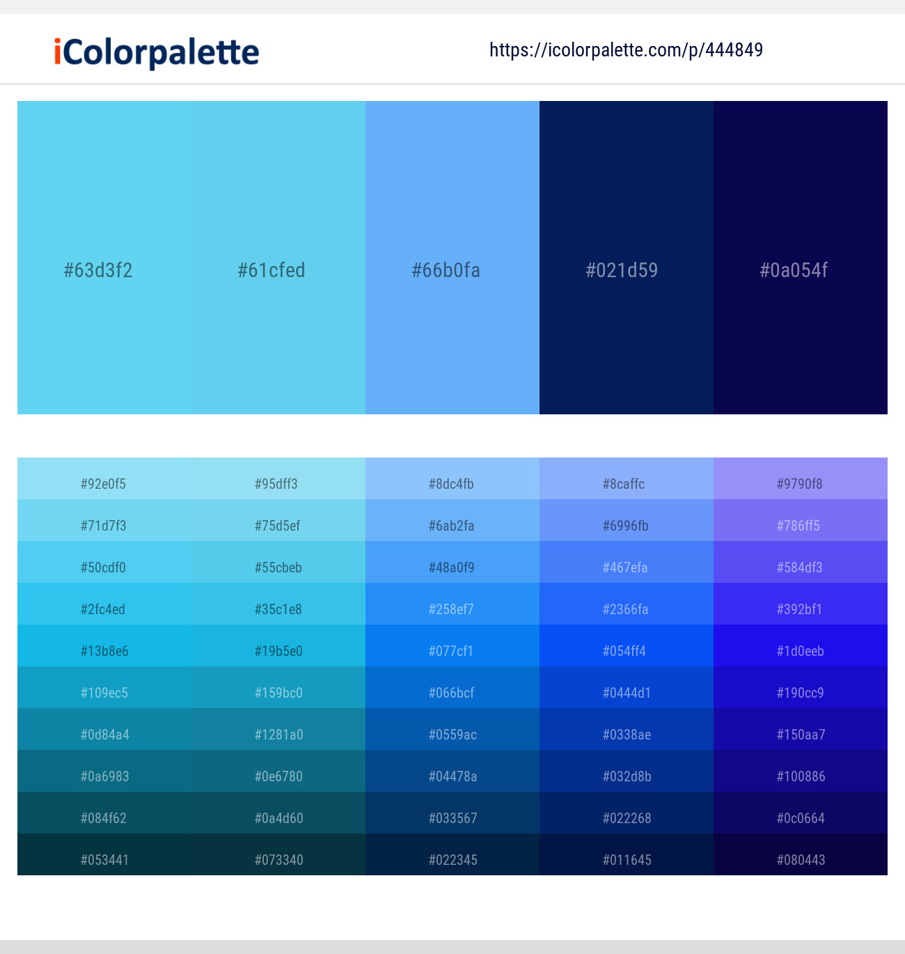 Malibu – Turquoise Blue – Malibu – Green Vogue – Gulf Blue Color scheme ...