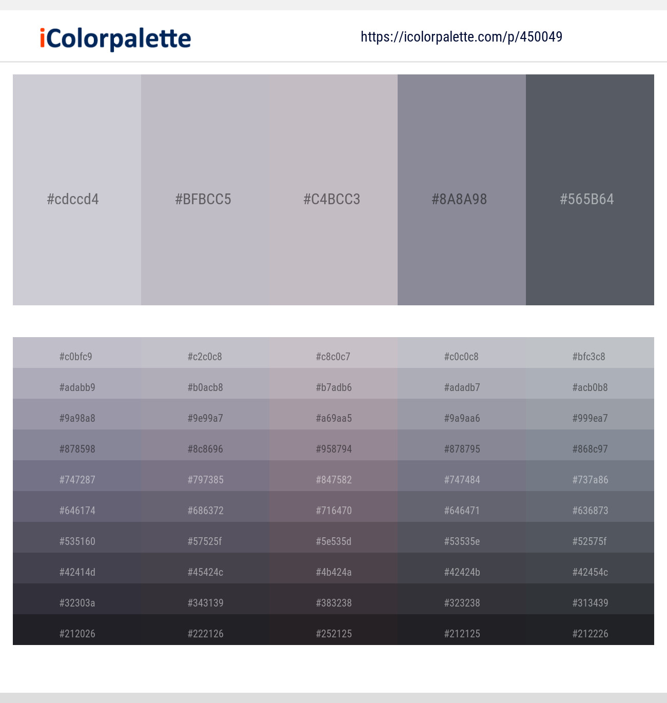 910+ Latest Color Schemes with Silver And Slate Gray Color tone ...