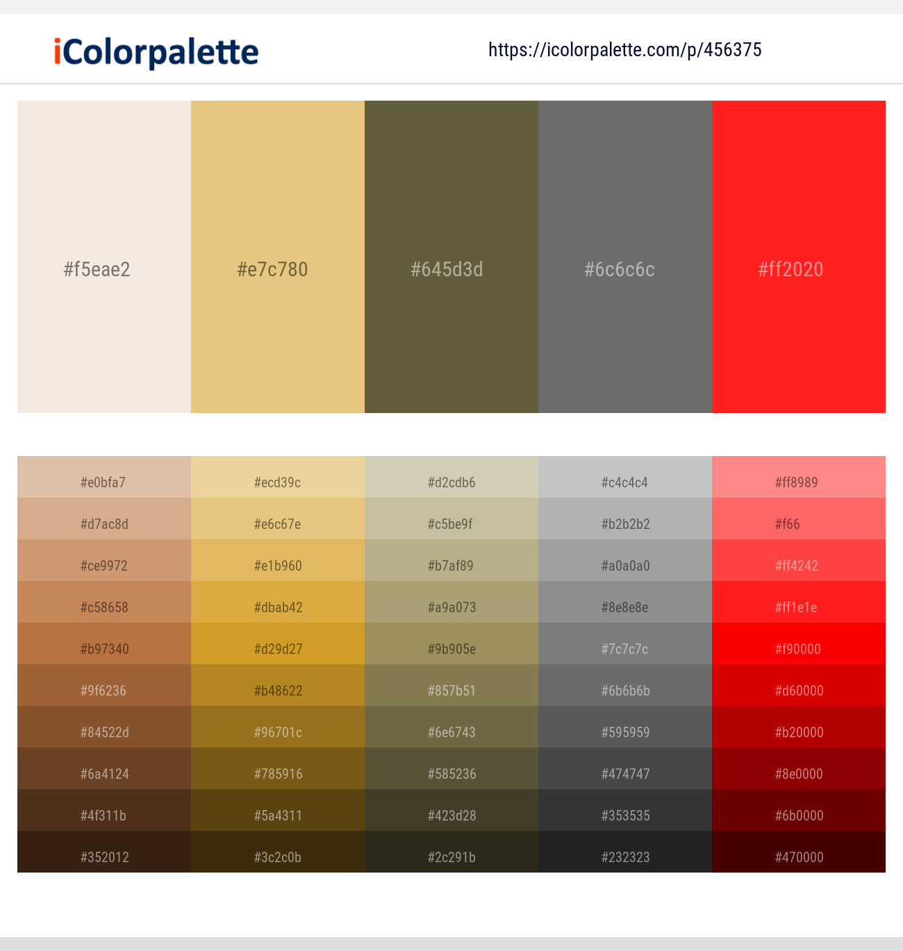 26+ Beige And Red Color Palettes & Gradient Ideas | iColorPalette