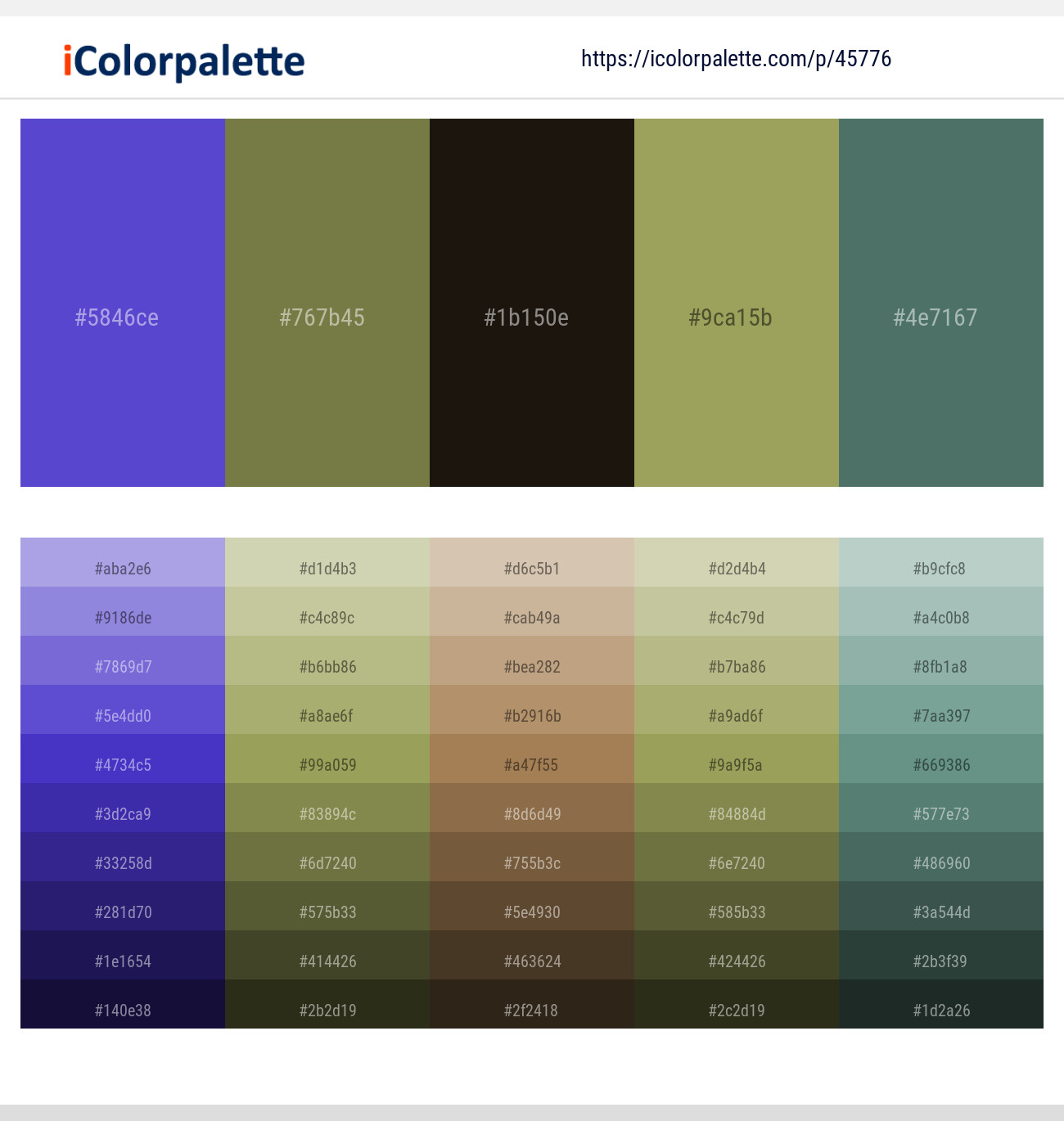 1+ Purple Heart And Cutty Sark Color Palettes & Gradient Ideas ...