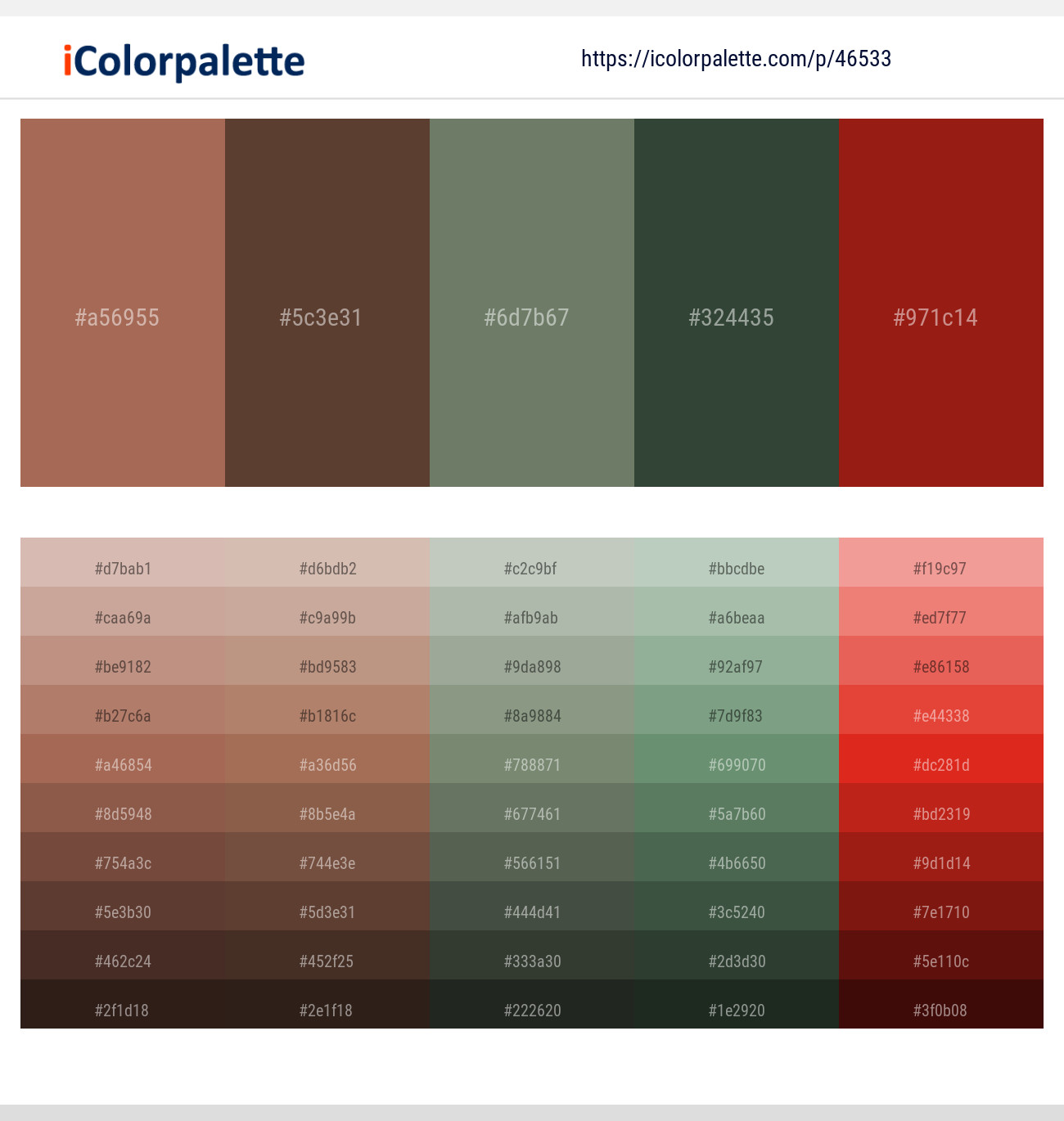 1 Latest Color Schemes with Santa Fe And Willow Grove Color tone ...