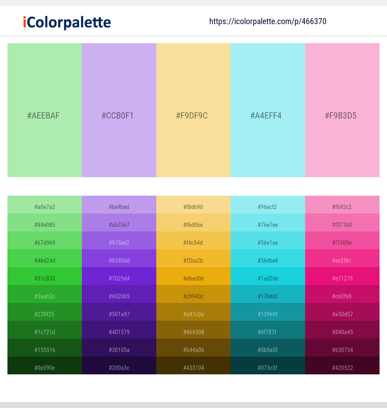 Madang – Moon Raker – Marzipan – Ice Cold – Cupid Color scheme ...