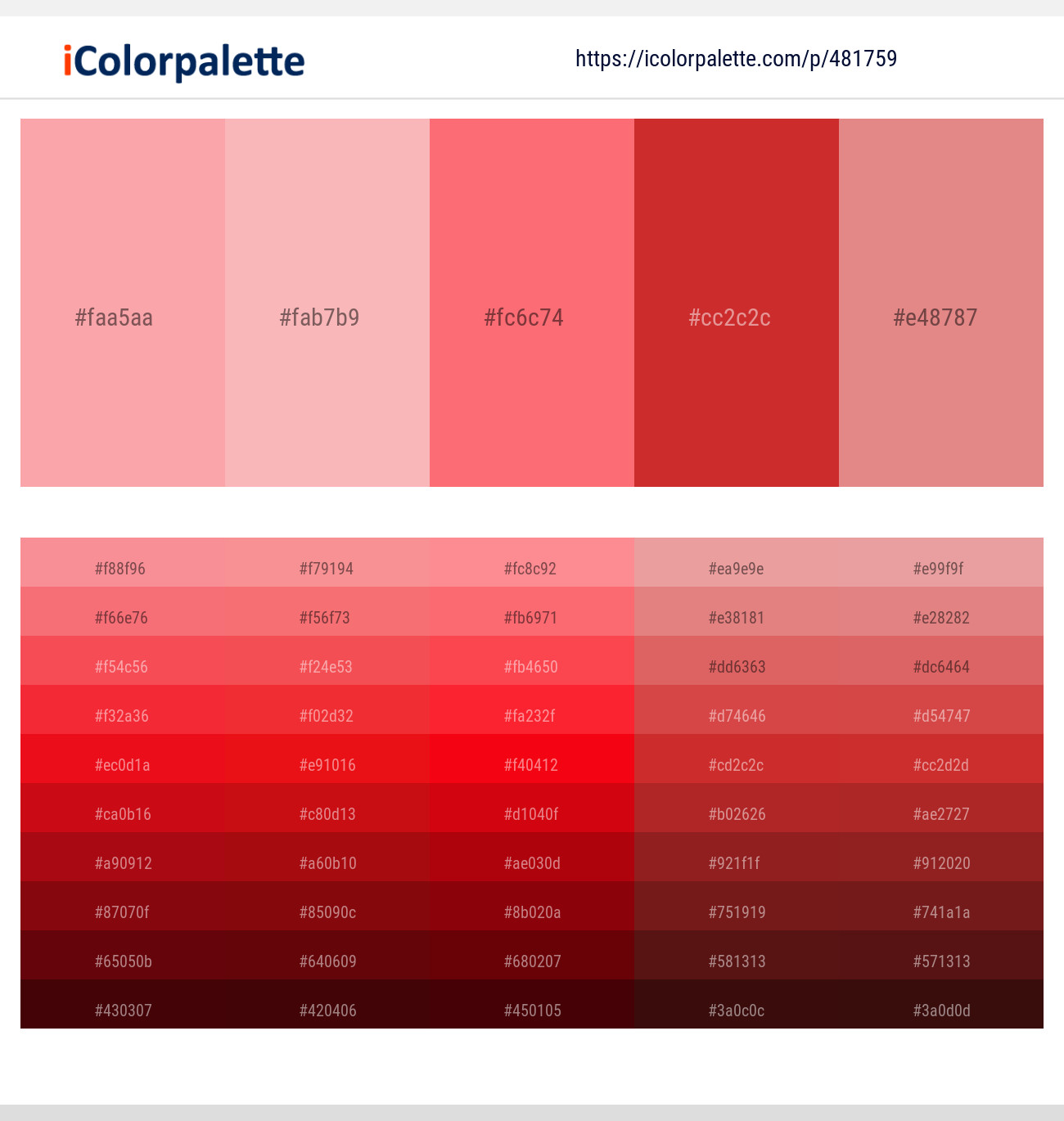 22 Latest Color Schemes with Light Pink And Fire Brick Color tone ...