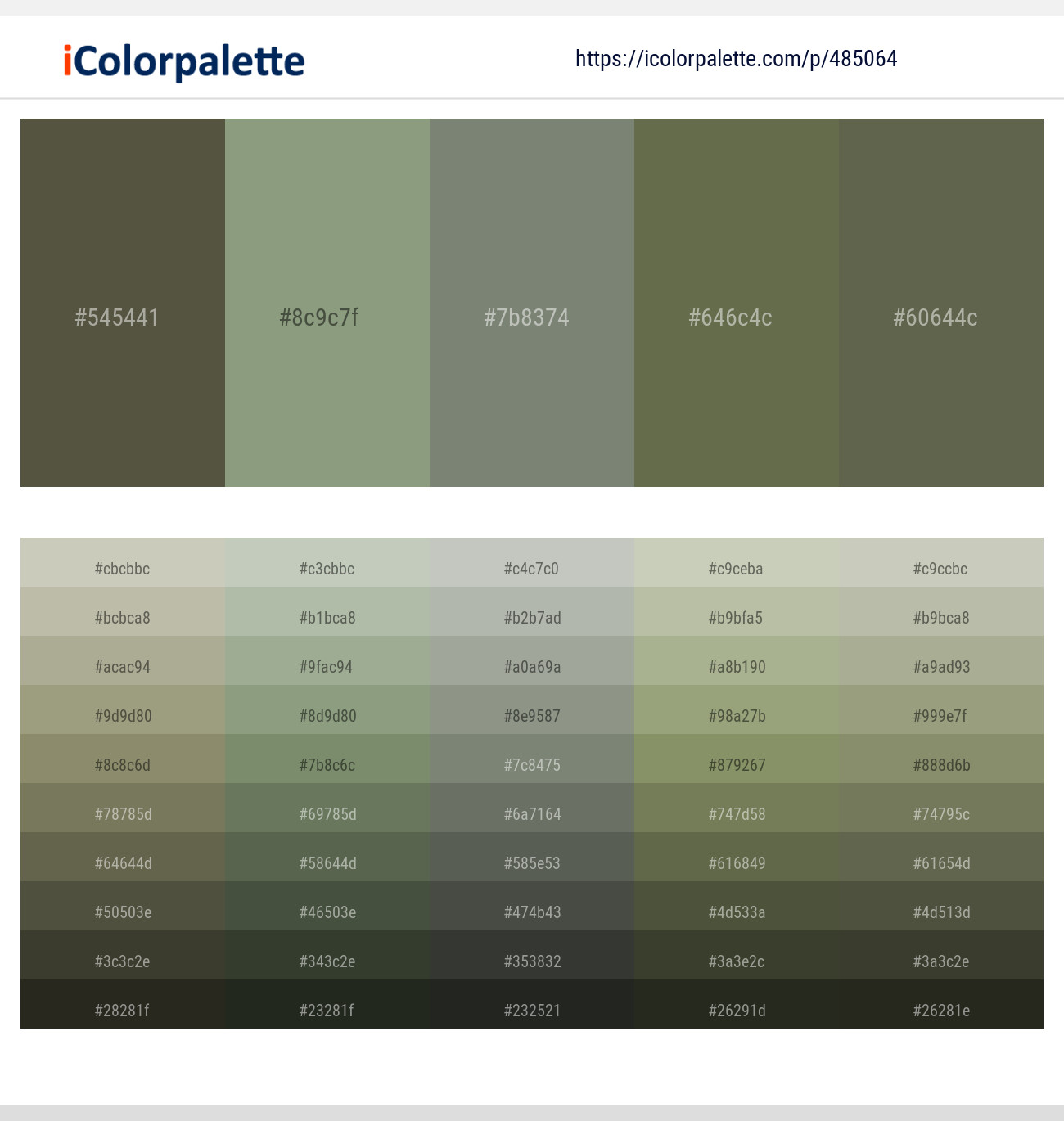 1070+ Latest Color Schemes with Battleship Gray Color tone combinations ...