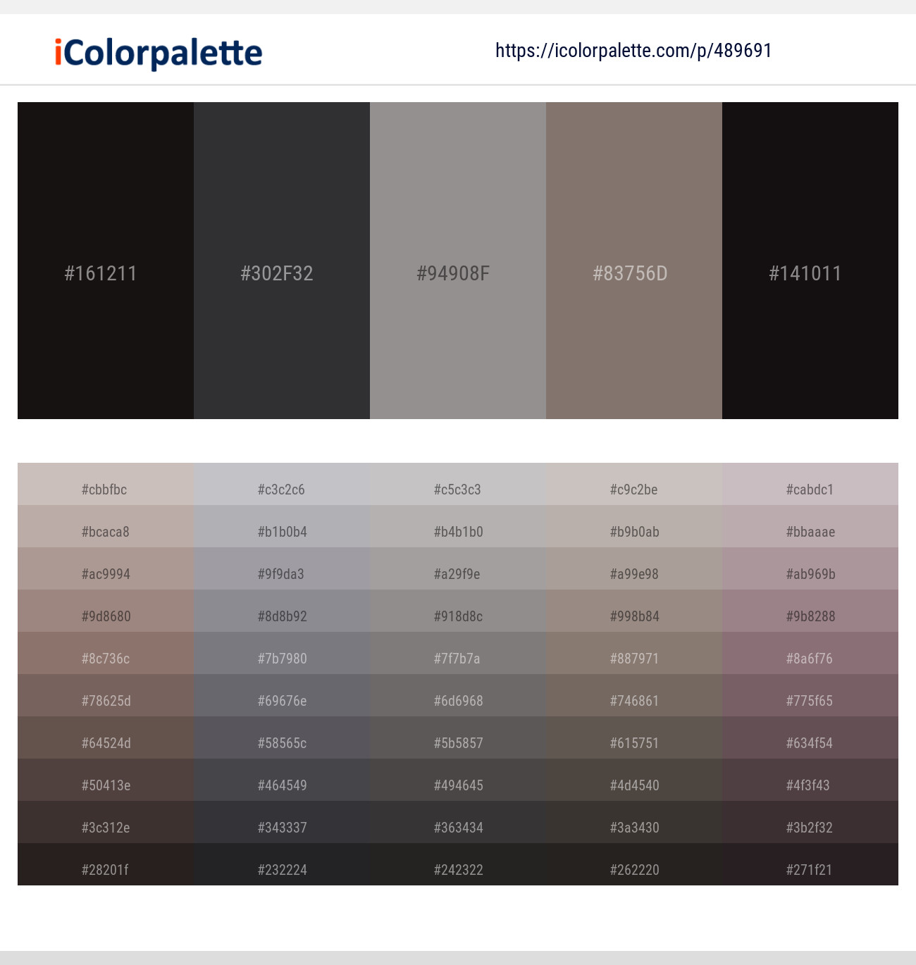 1950+ Latest Color Schemes with Gray And Black Color tone combinations ...