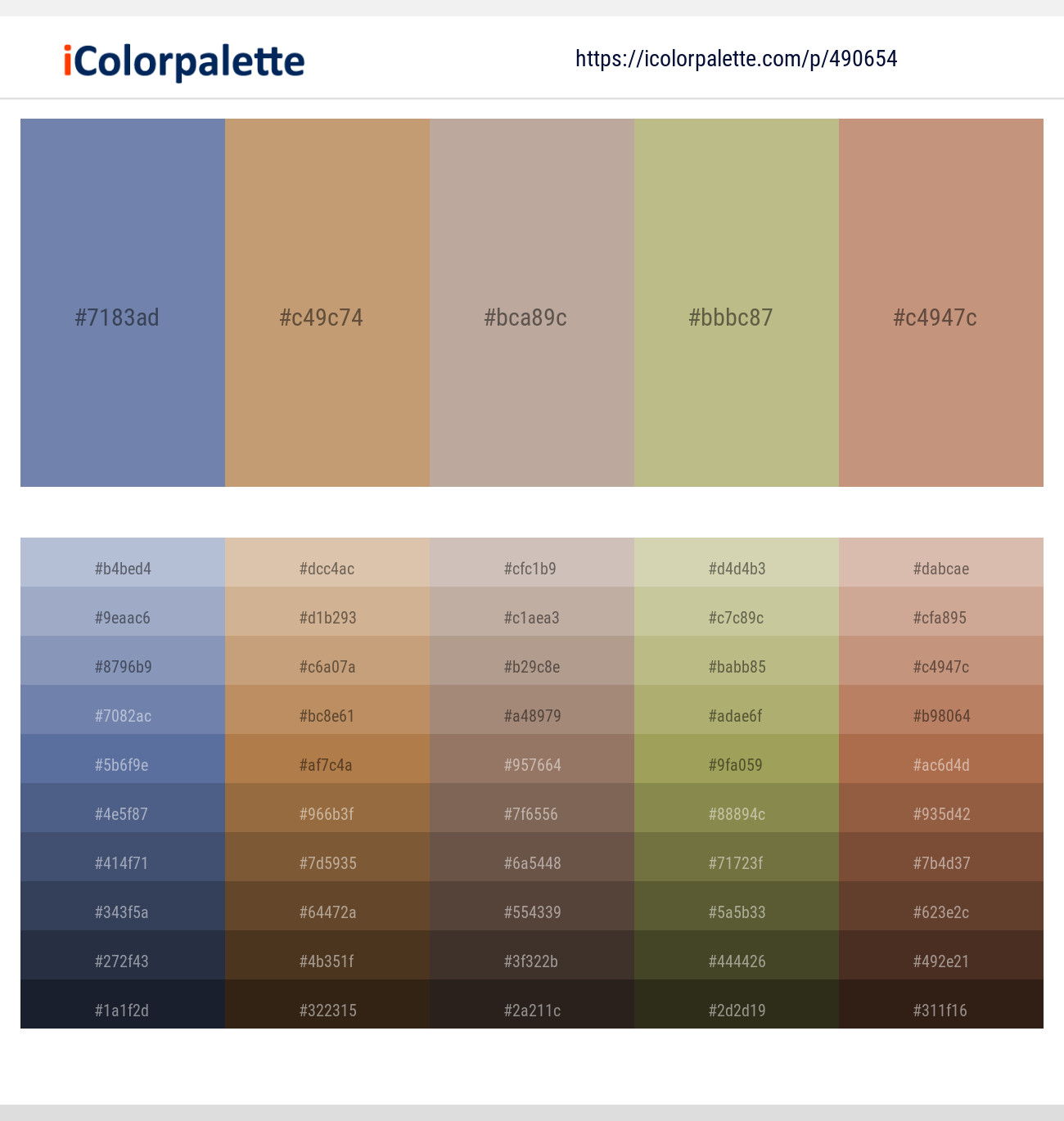 Wild Blue Yonder – Twine – Malta – Swamp Green – Old Rose Color scheme ...