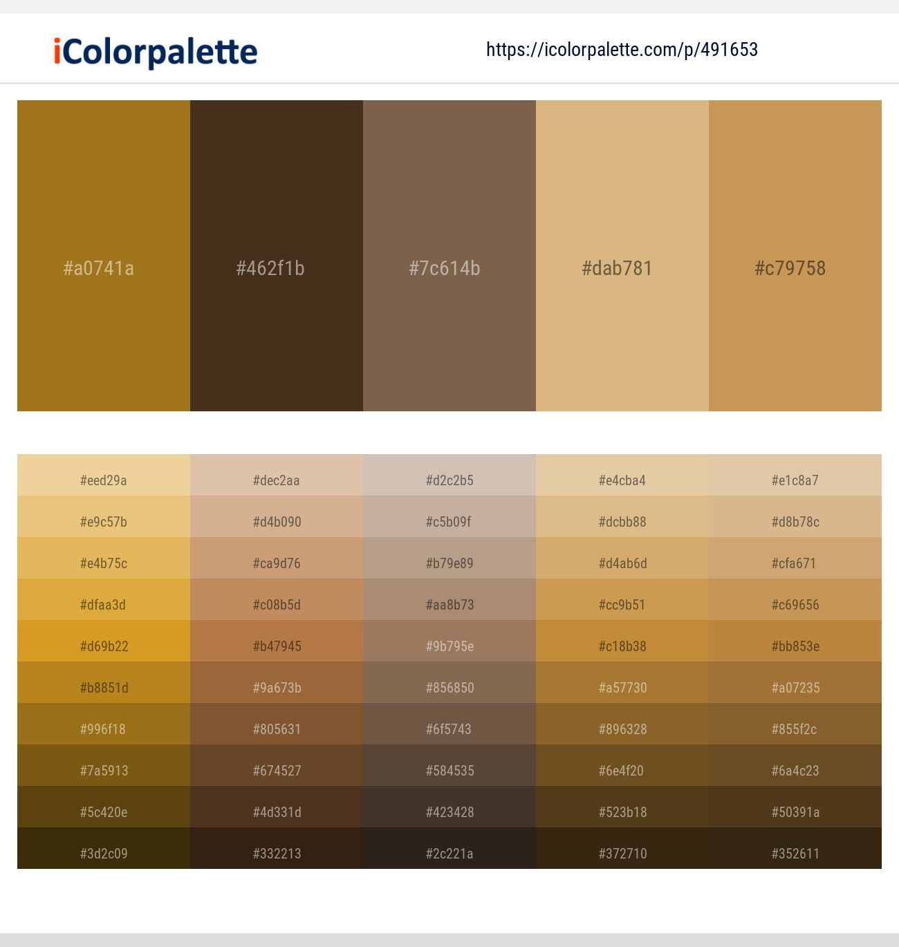 Reef Gold – Metallic Bronze – Roman Coffee – Tumbleweed – Twine Color ...