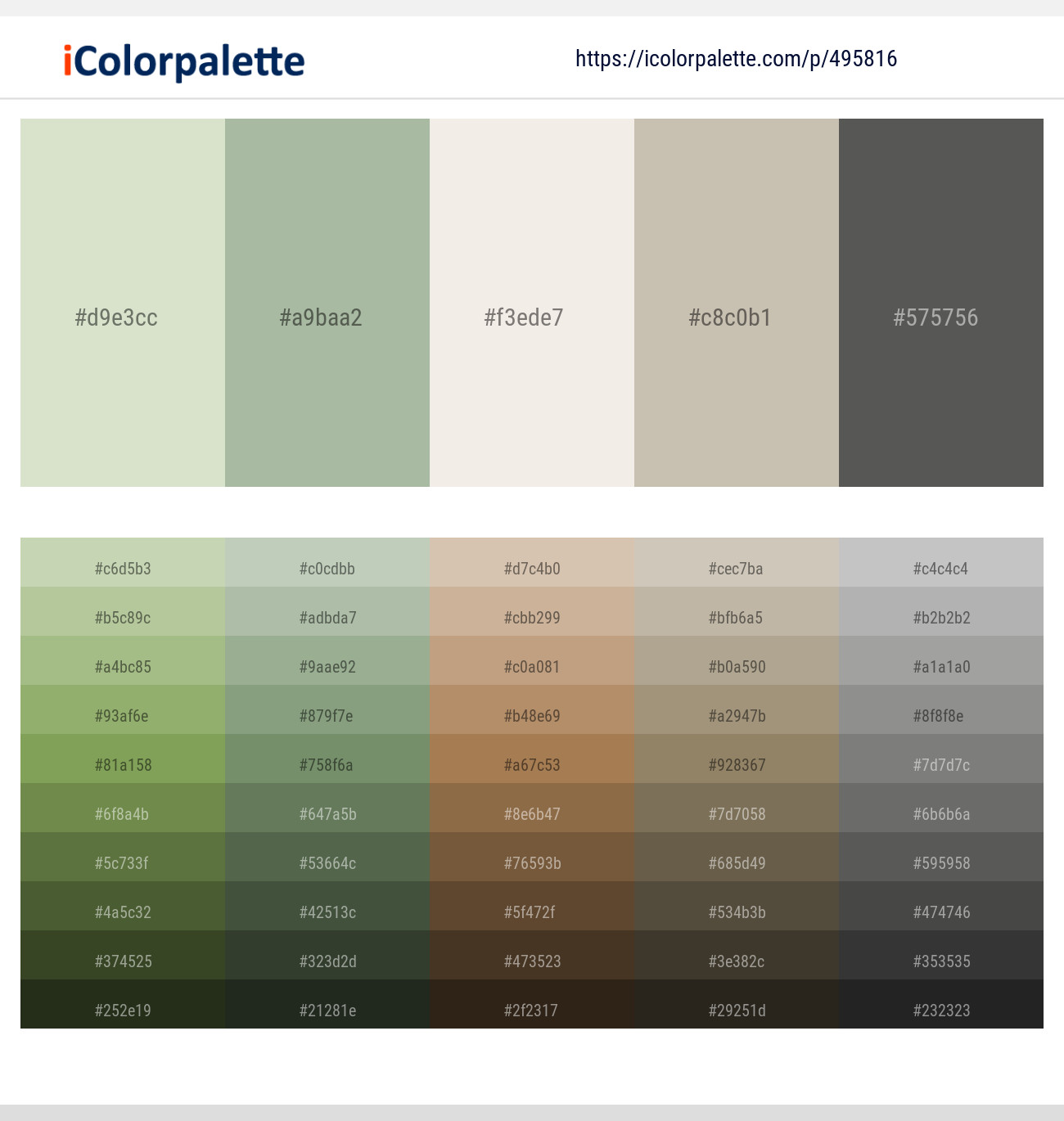 Periglacial Blue – Norway – Dawn Pink – Ash – Chicago Color scheme ...