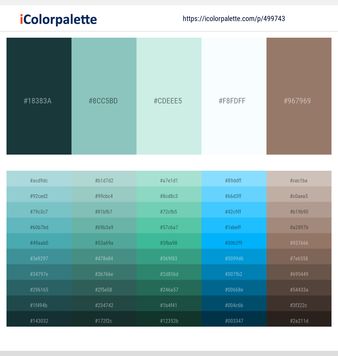 5 Latest Color Schemes with Alice Blue And Gray Color tone combinations ...