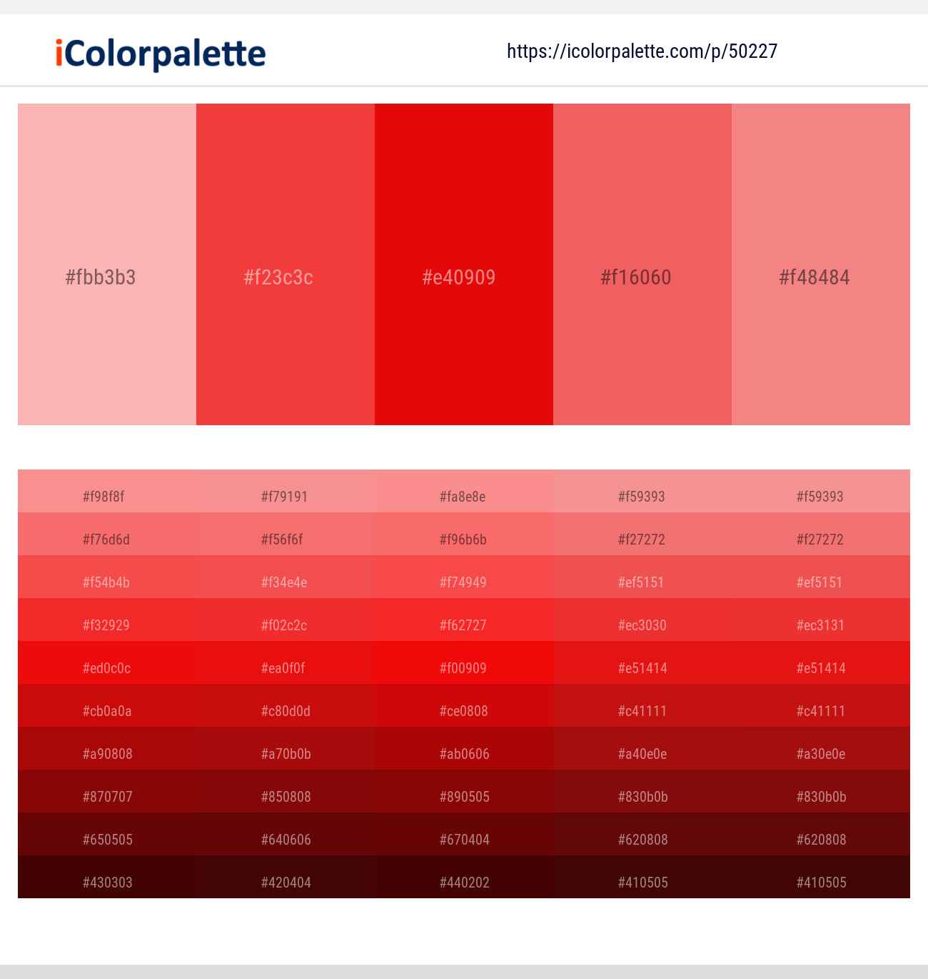 8 Latest Color Schemes with Light Pink And Red Color tone combinations ...
