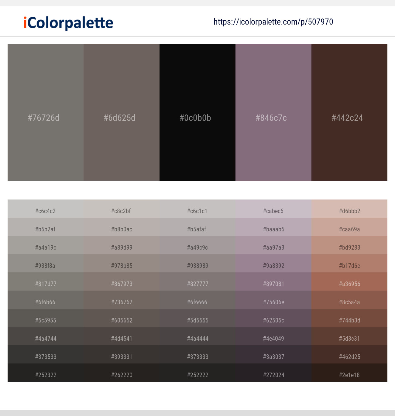1970+ Latest Color Schemes with Black And Gray Color tone combinations ...