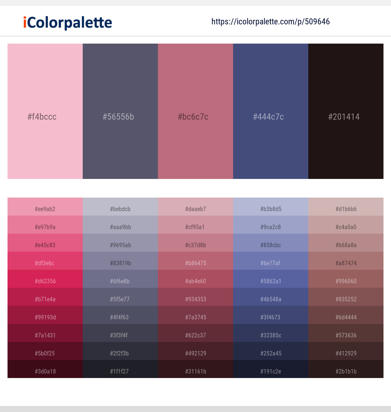 760+ Latest Color Schemes with Turkish Rose Color tone combinations ...