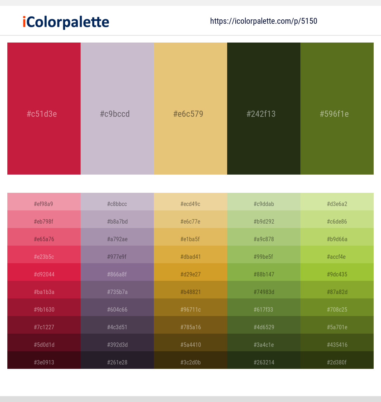 2 Latest Color Schemes with Cardinal And Fern Frond Color tone ...