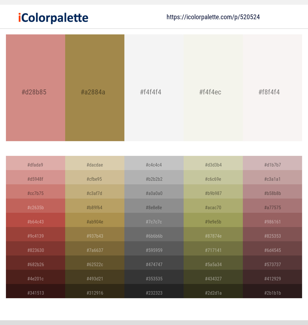 130+ Latest Color Schemes with Beige And White Smoke Color tone ...