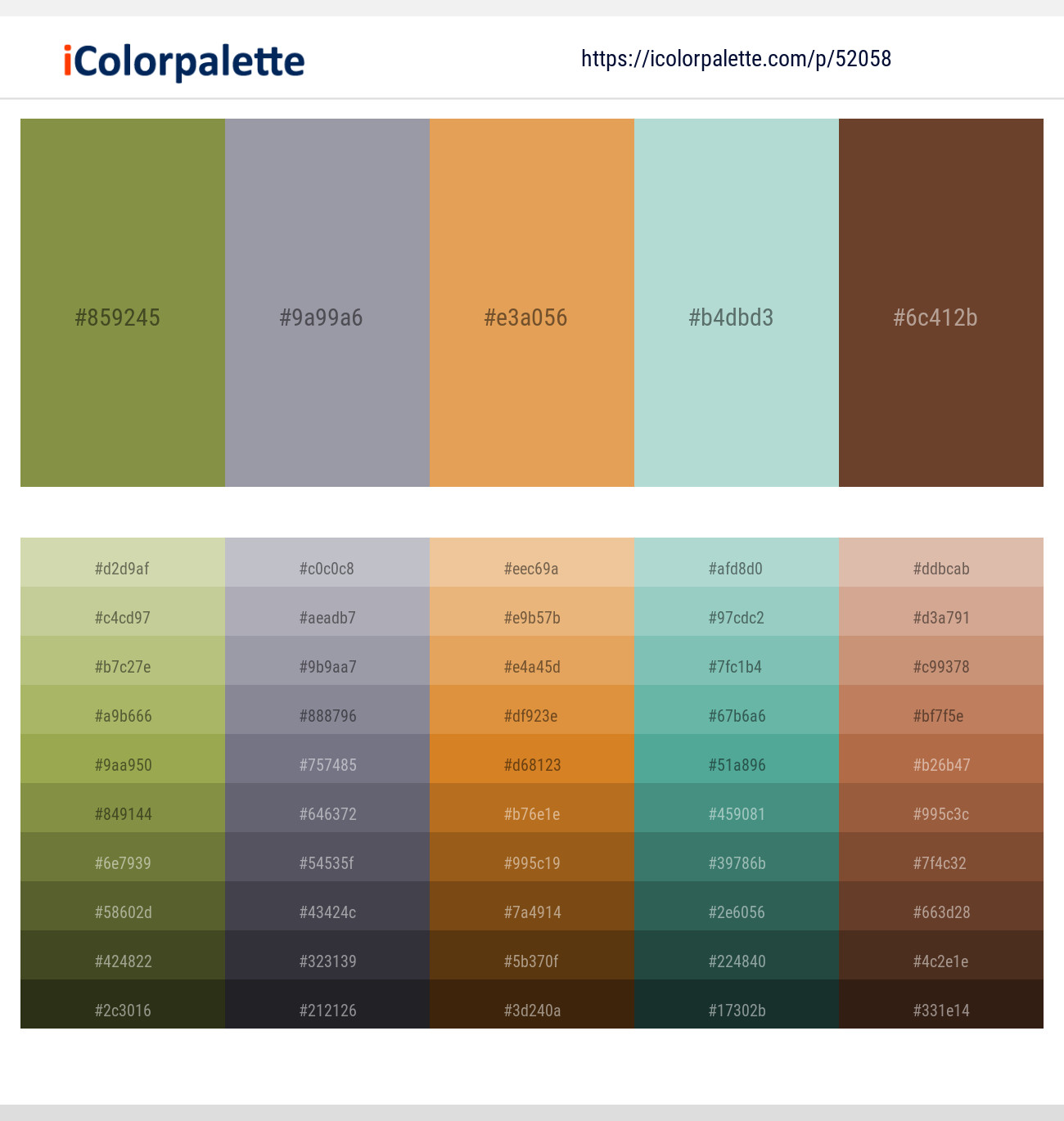 1 Latest Color Schemes with Edgewater And Spice Color tone combinations ...