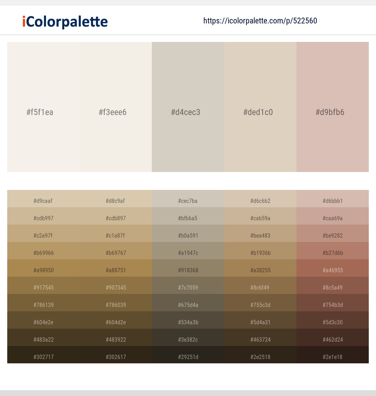 Spring Wood – Spring Wood – Swirl – Wafer – Clam Shell Color scheme ...