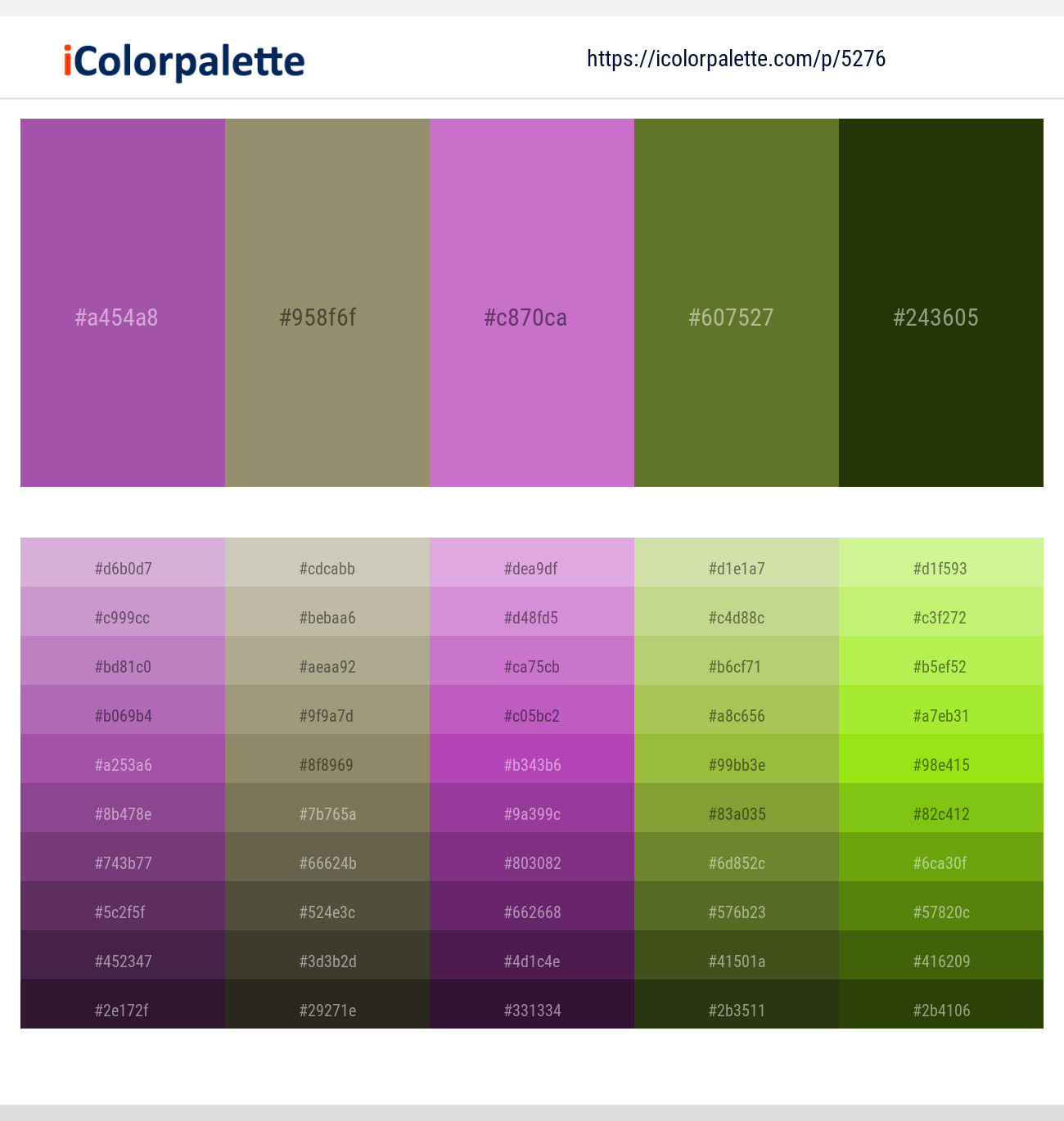 3 Latest Color Schemes with Amethyst And Pine Tree Color tone ...