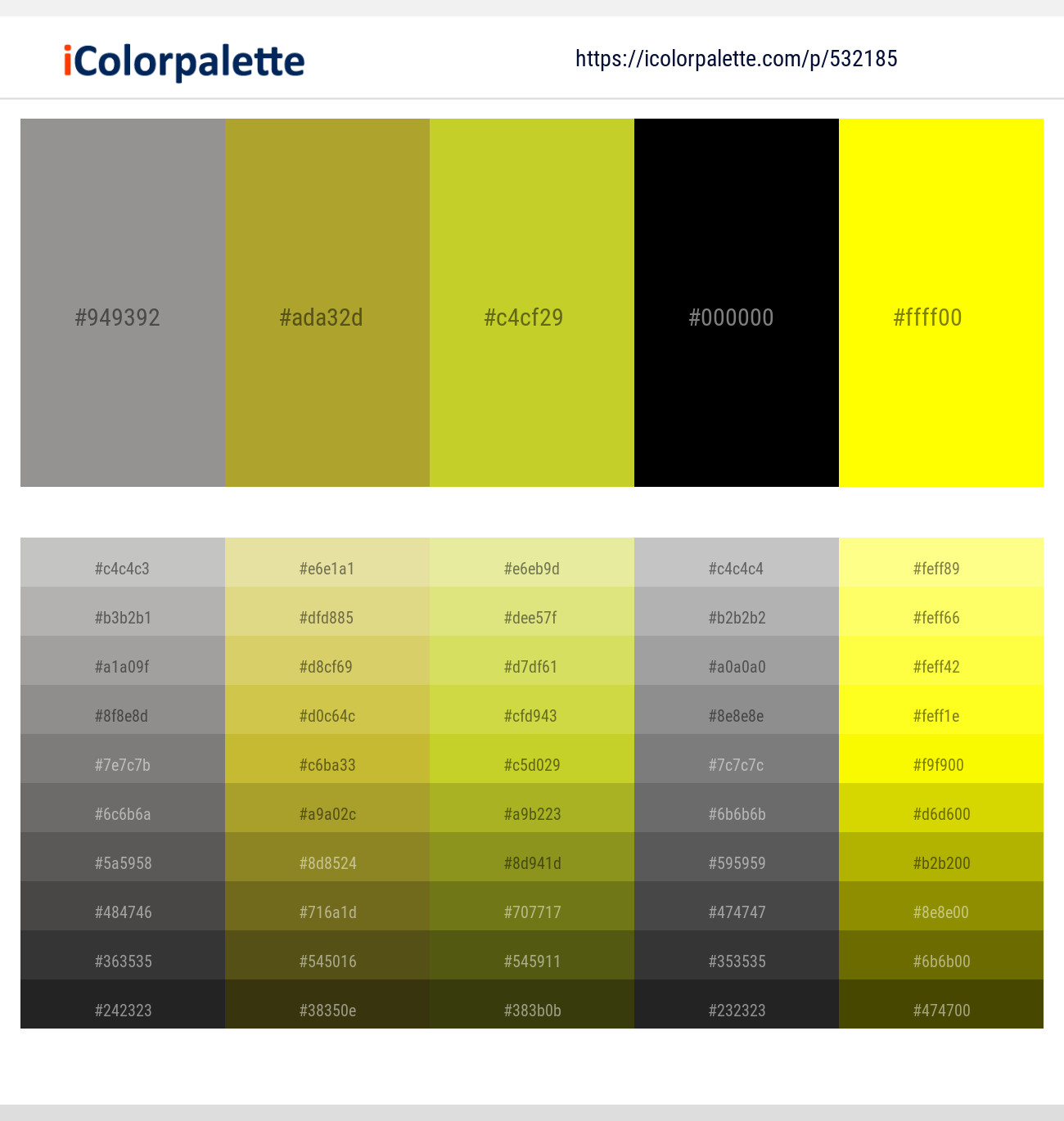 110+ Latest Color Schemes with Black And Yellow Color tone combinations ...