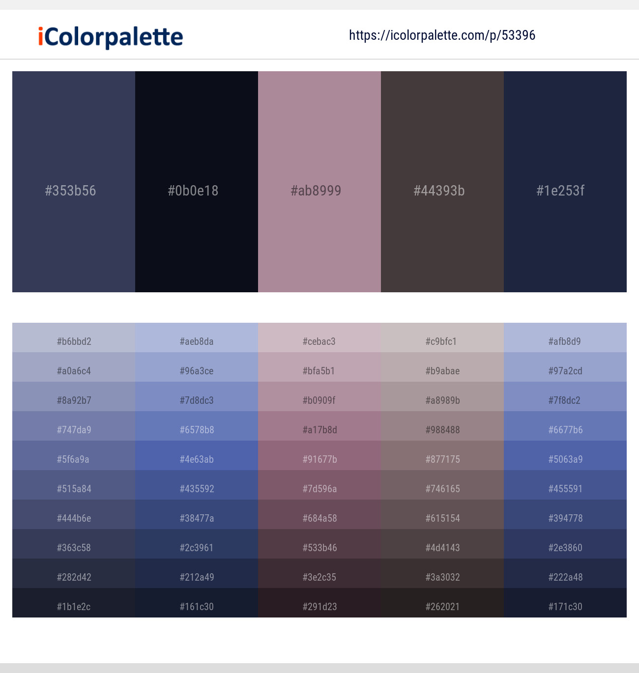 1+ Vulcan And Bouquet Color Palettes & Gradient Ideas | iColorPalette